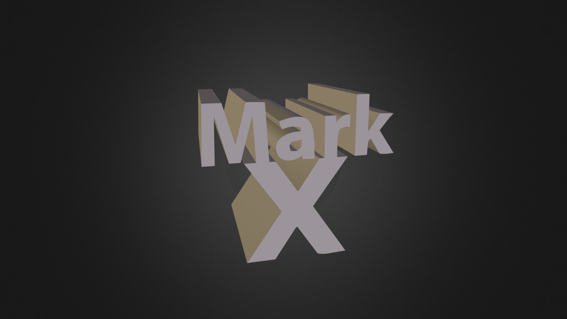 Mark Xlogo 2 - 3D model by renzo [376c9d1] - Sketchfab