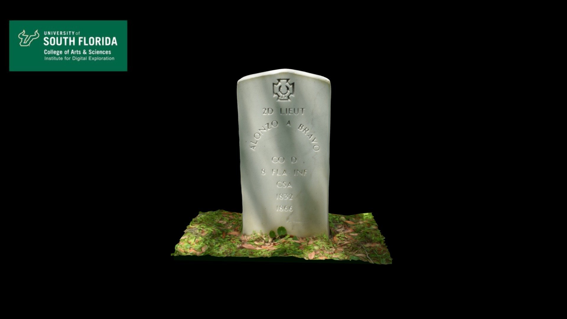 Tomb 041: 2D Lieut. Alonzo A Bravo - 3D model by USF Institute for ...