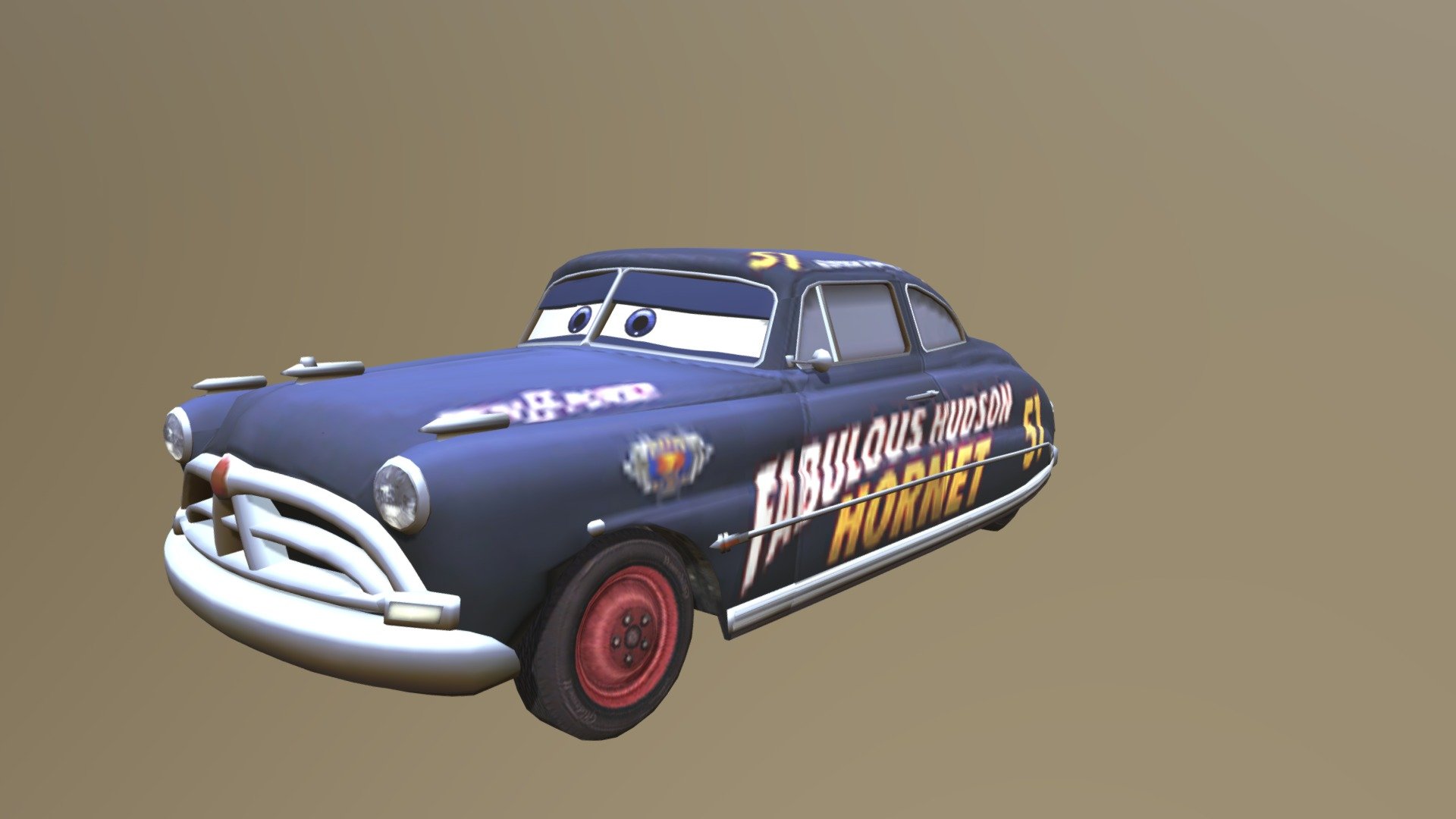Fabulous Doc Hudson Hornet - 3D model by Bridget Goins ...