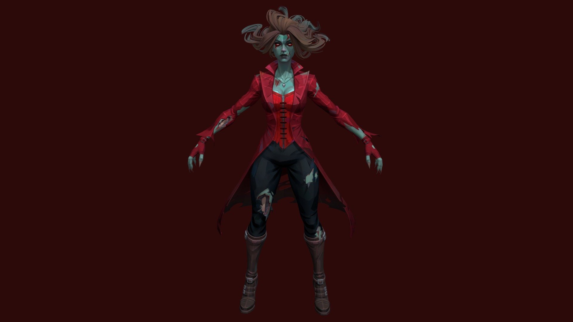 Scarlet Witch Zombie - Download Free 3D model by YE YE (@YEEZY_YE ...