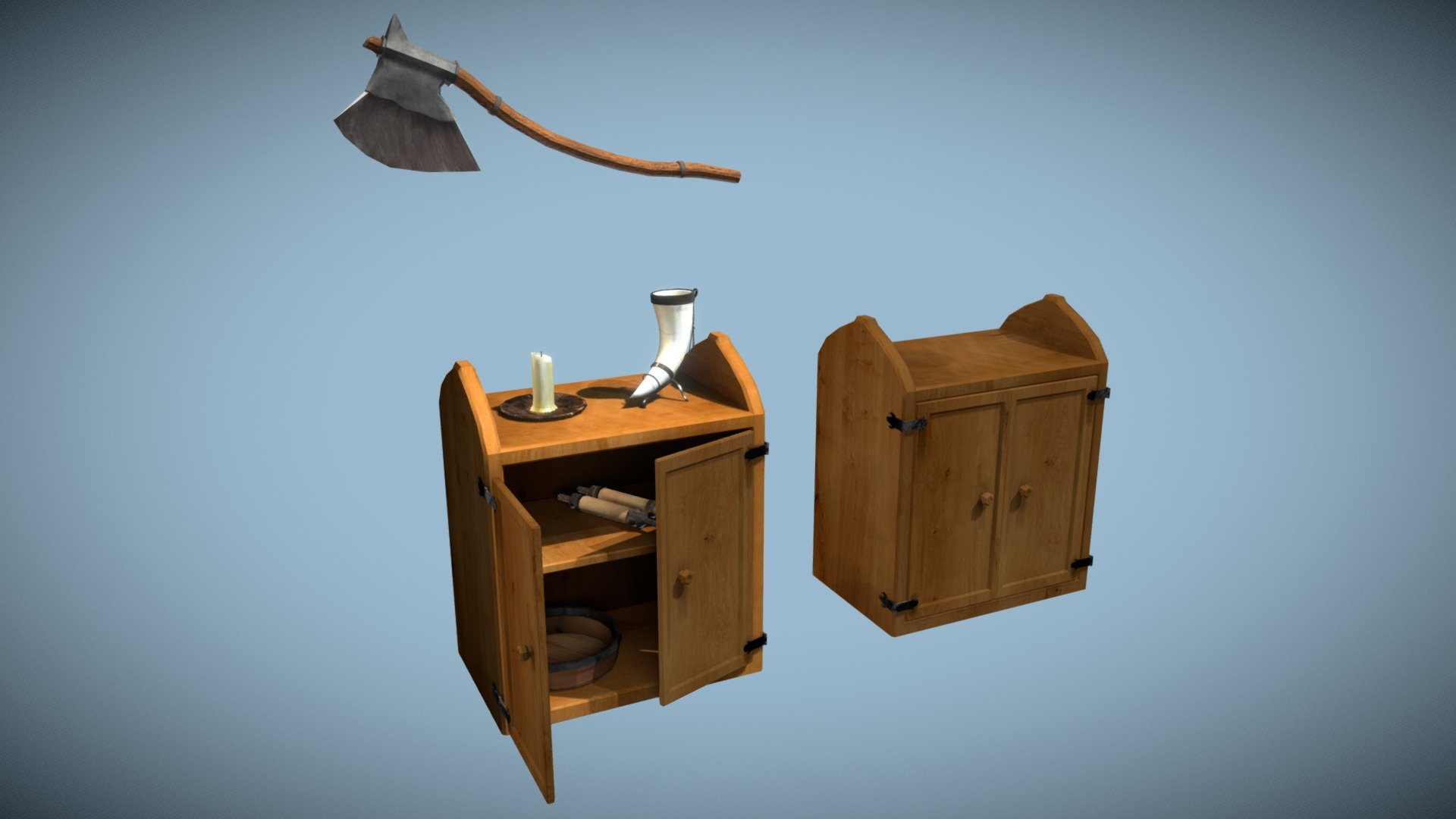 Set of Viking Age Props - Buy Royalty Free 3D model by MarkoJantti ...