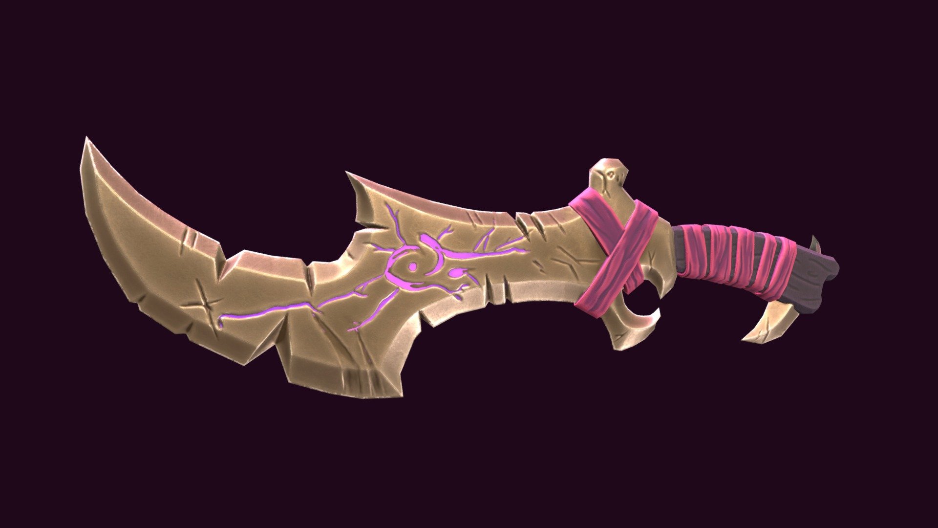 Orc Dagger - 3D model by elimccaffrey [377b179] - Sketchfab
