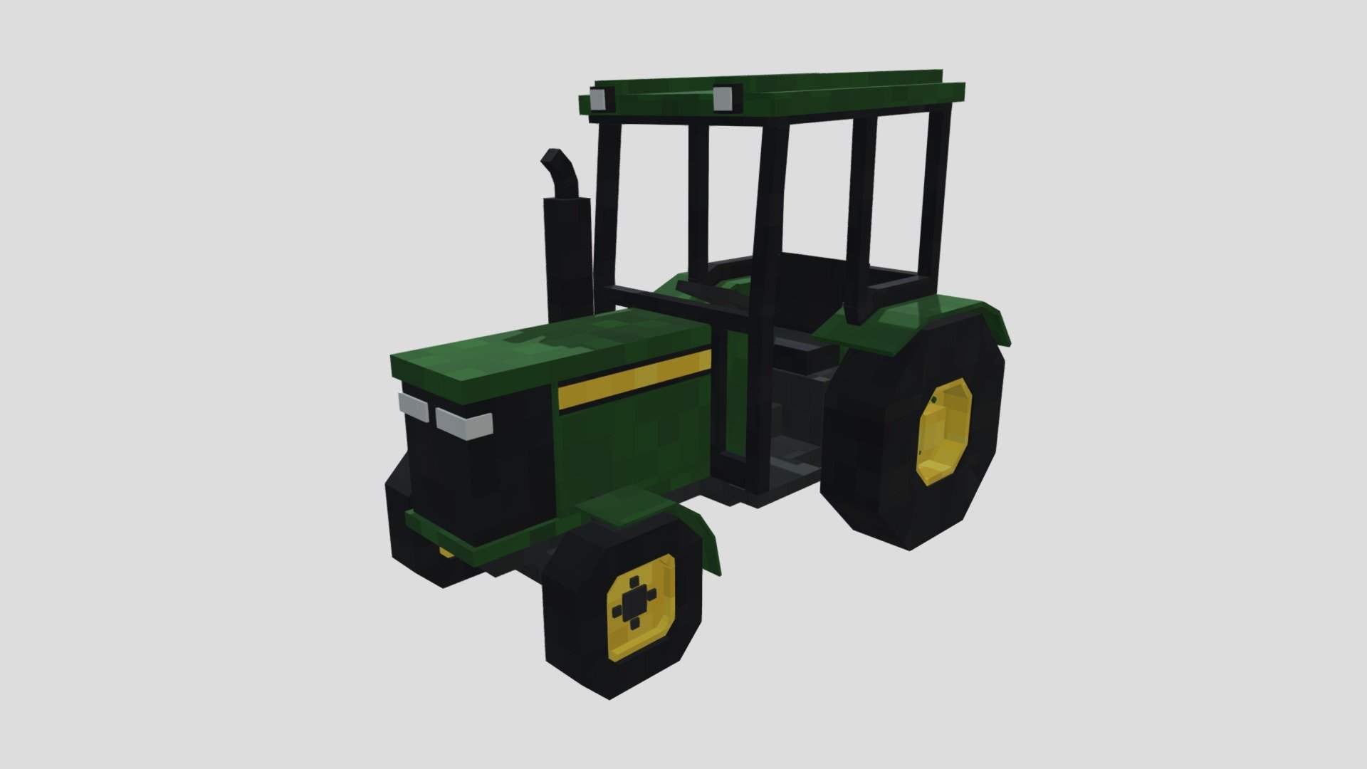 Minecraft tractor - 3D model by BartekBW (@rojdanbw) [377cc2a] - Sketchfab