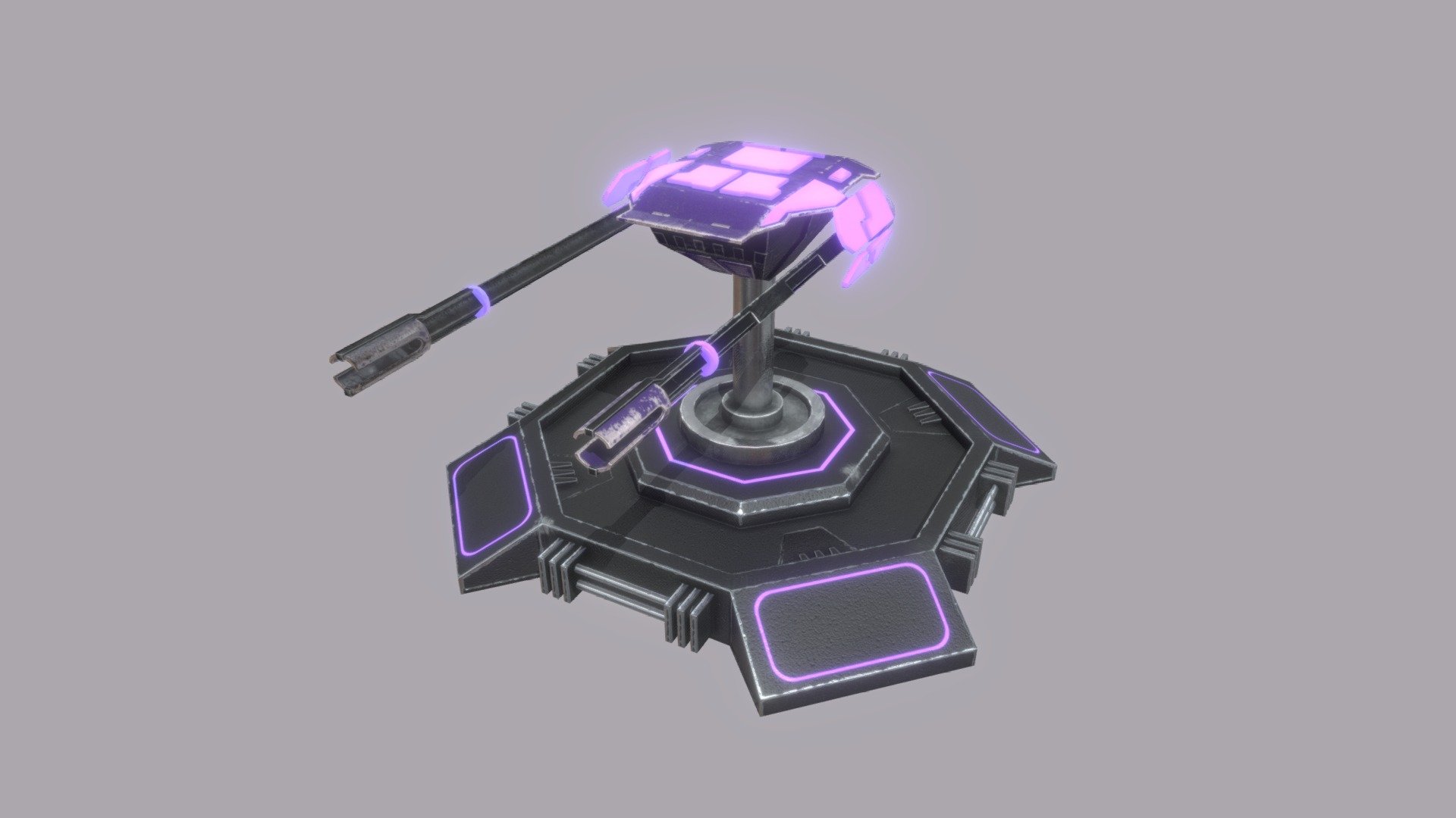 Turret - M E G L A B - 3D model by Kentin (@qtin_mtjsc) [377d199 ...