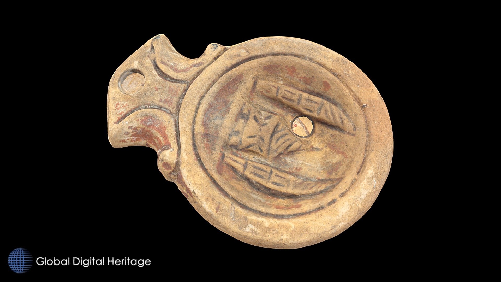 Antique Roman Lucerna from Ilidža. Bosnia - Download Free 3D model by ...