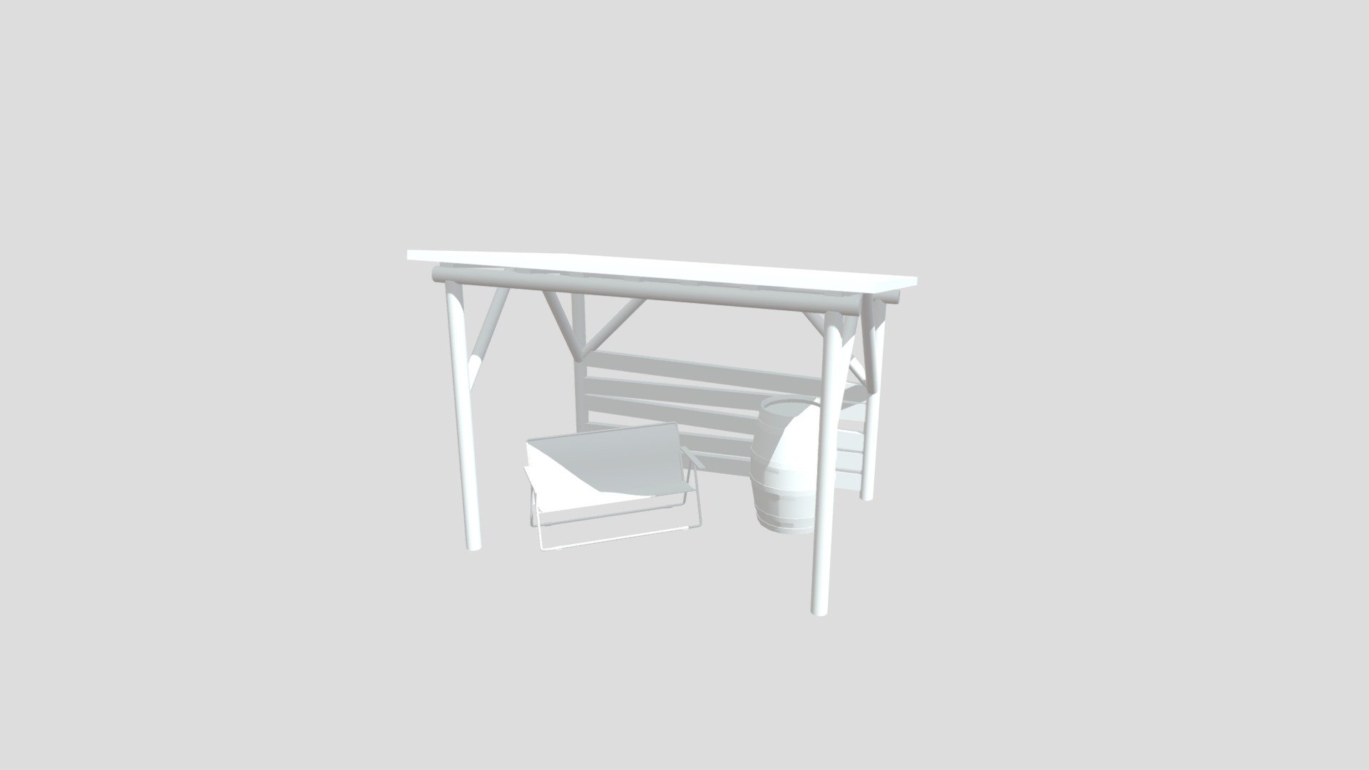DAE eco house - 3 simple props - 3D model by LarsVandendaele [377e501 ...