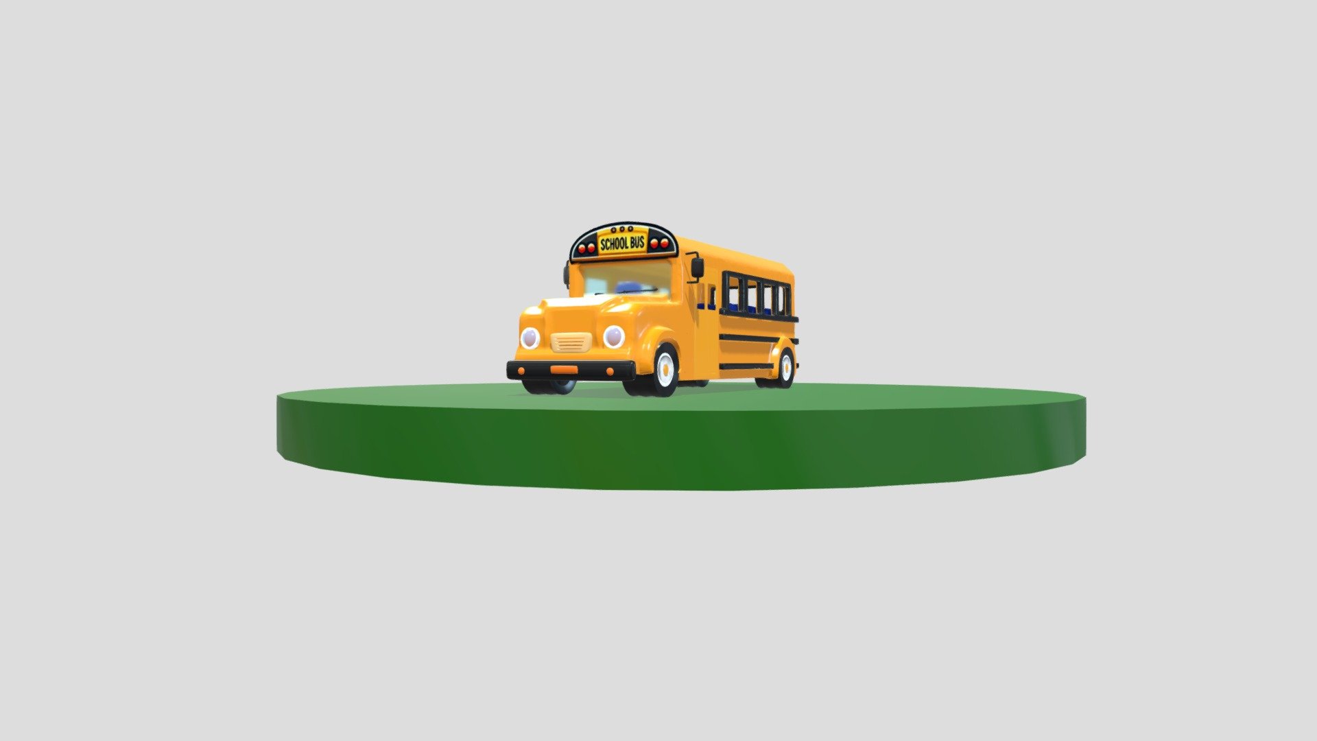Cartoony Style Bus 3D Model Created - 3D model by shrutisomkuwar_30 ...