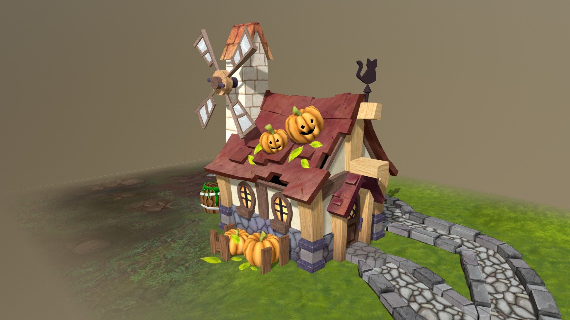Halloween House - 3D model by bmfreed [377f1dc] - Sketchfab