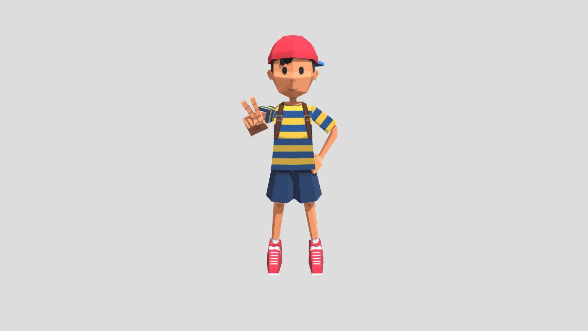 Ness - 3D model by Nando (@burritobushido) [37802b0] - Sketchfab