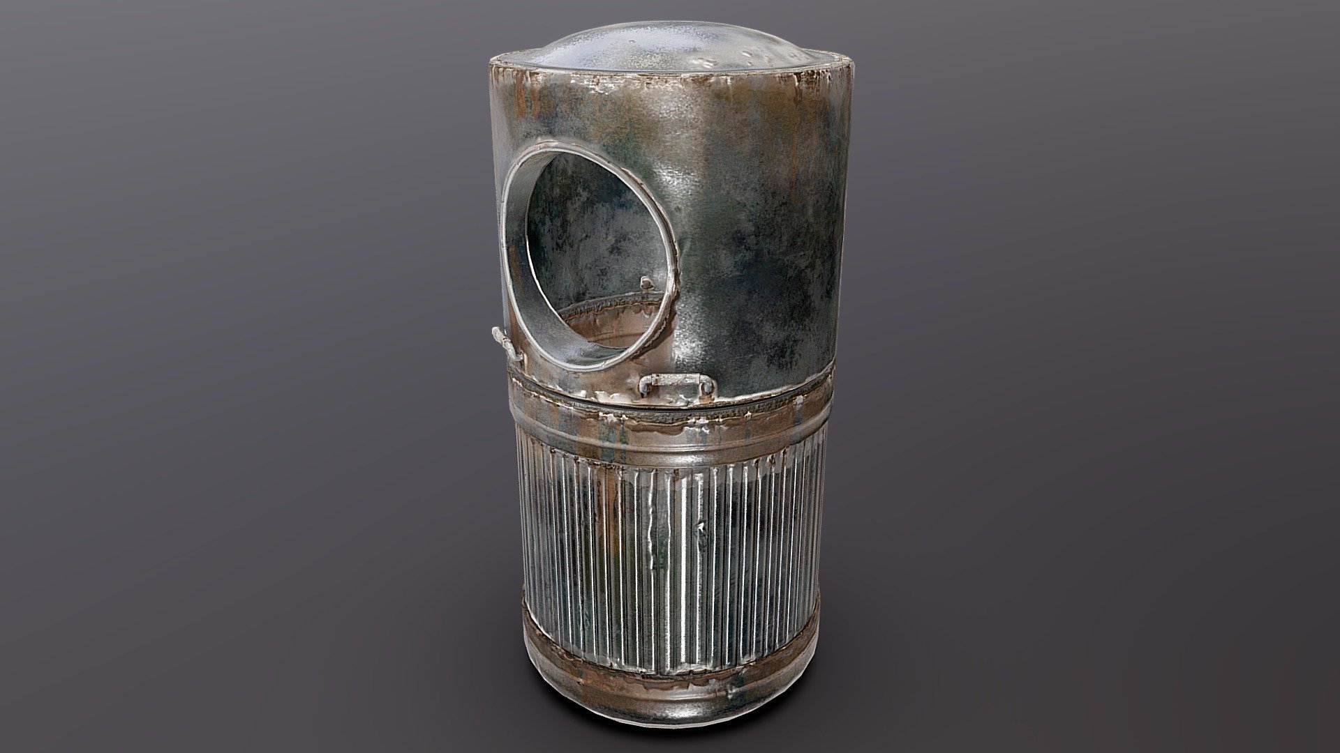 Fallout 3 - Garbage Can - Mod Remake - Buy Royalty Free 3D model by ...