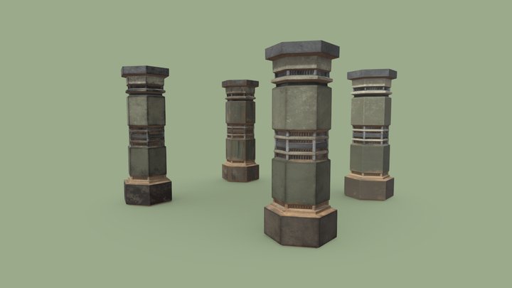 Column 3D models - Sketchfab
