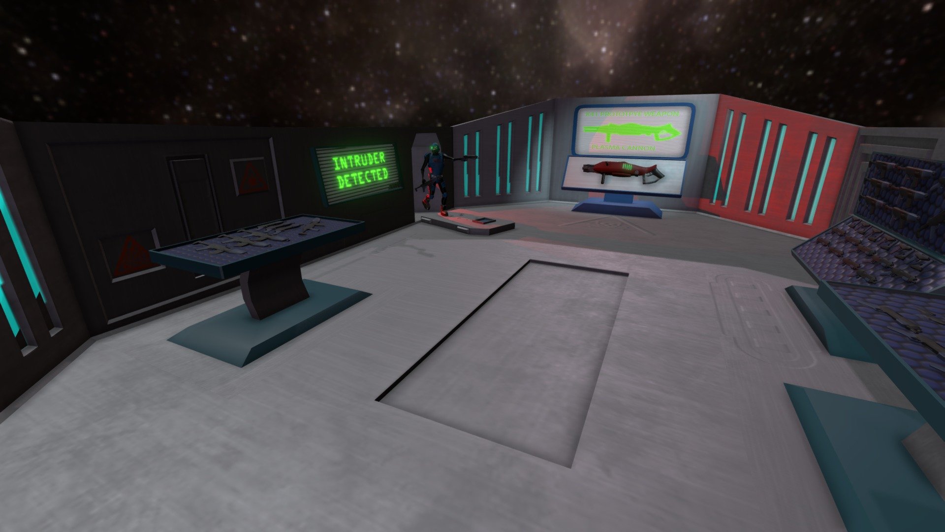 CT4012 Environment: Space Ship Armory - 3D model by Kai (@KaiIsmay ...