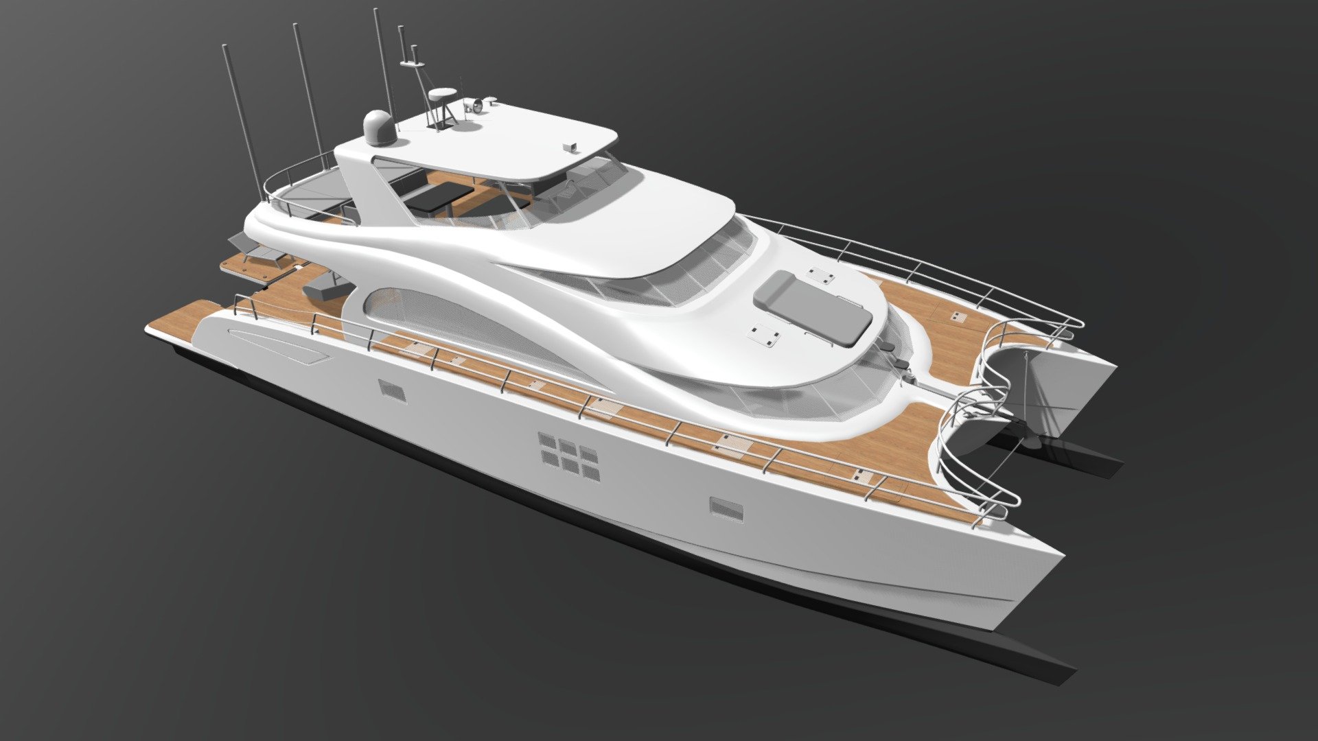 Mega yacht 3D model - Buy Royalty Free 3D model by make21djfc [3788404 ...