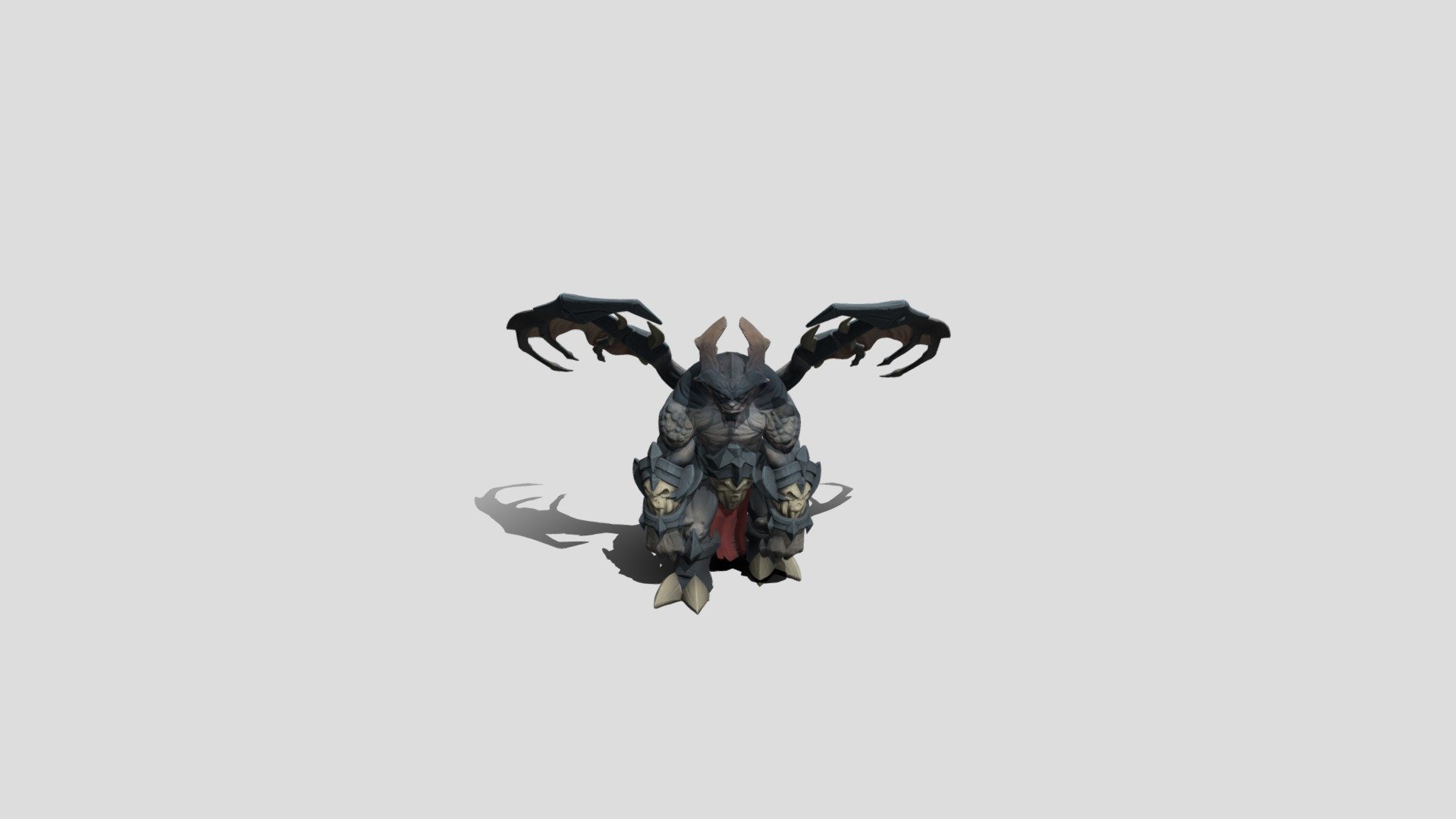 Demon Jump Animation | Maya - 3D model by axelalvarezart [378934d ...