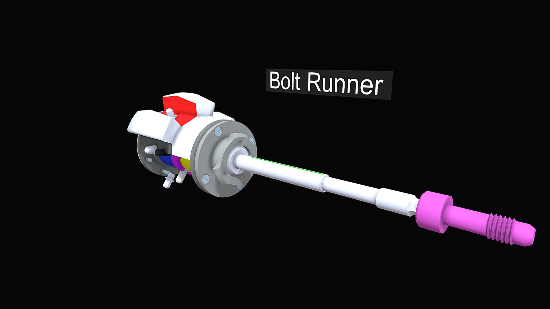 Bolt Runner 3D PDF Draft colours and callouts - 3D model by Scanning ...