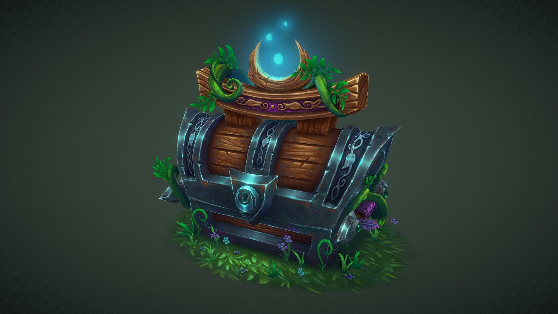 Night Elf Treasure Chest - 3D model by BrunoParrela [3789d1c] - Sketchfab