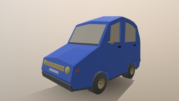 Blue-car 3D models - Sketchfab