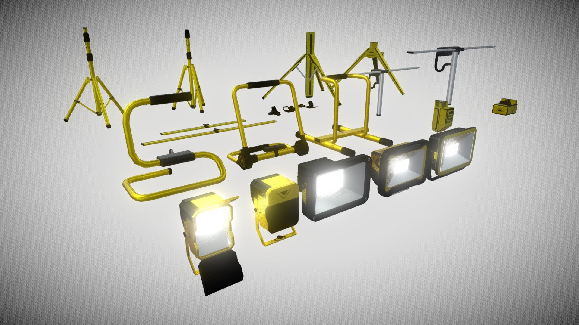 LED Workings Light - 3D model by qwerty14t [378ac37] - Sketchfab