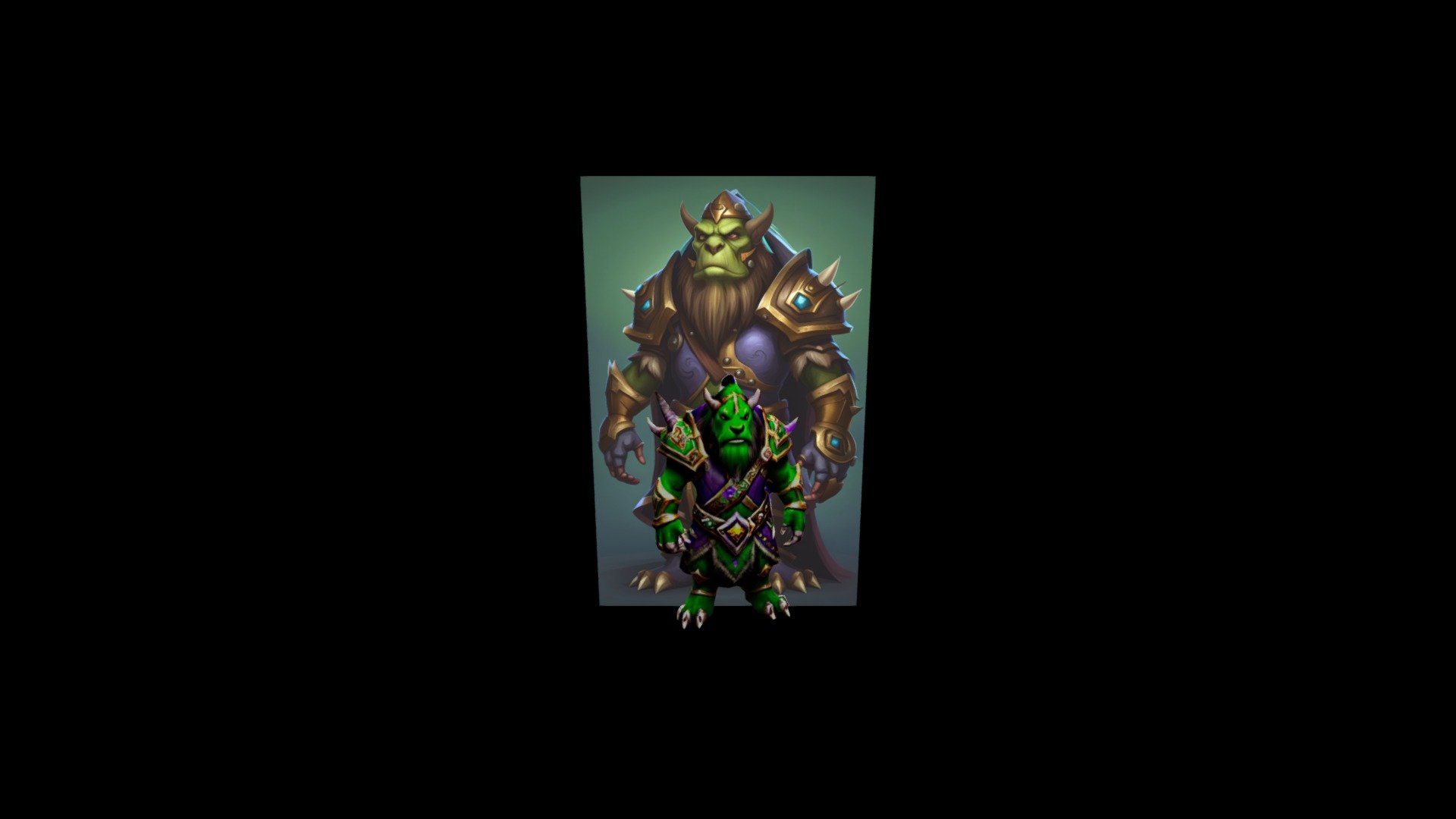 The Orc Fighter The orc is wearing armor and - Download Free 3D model ...