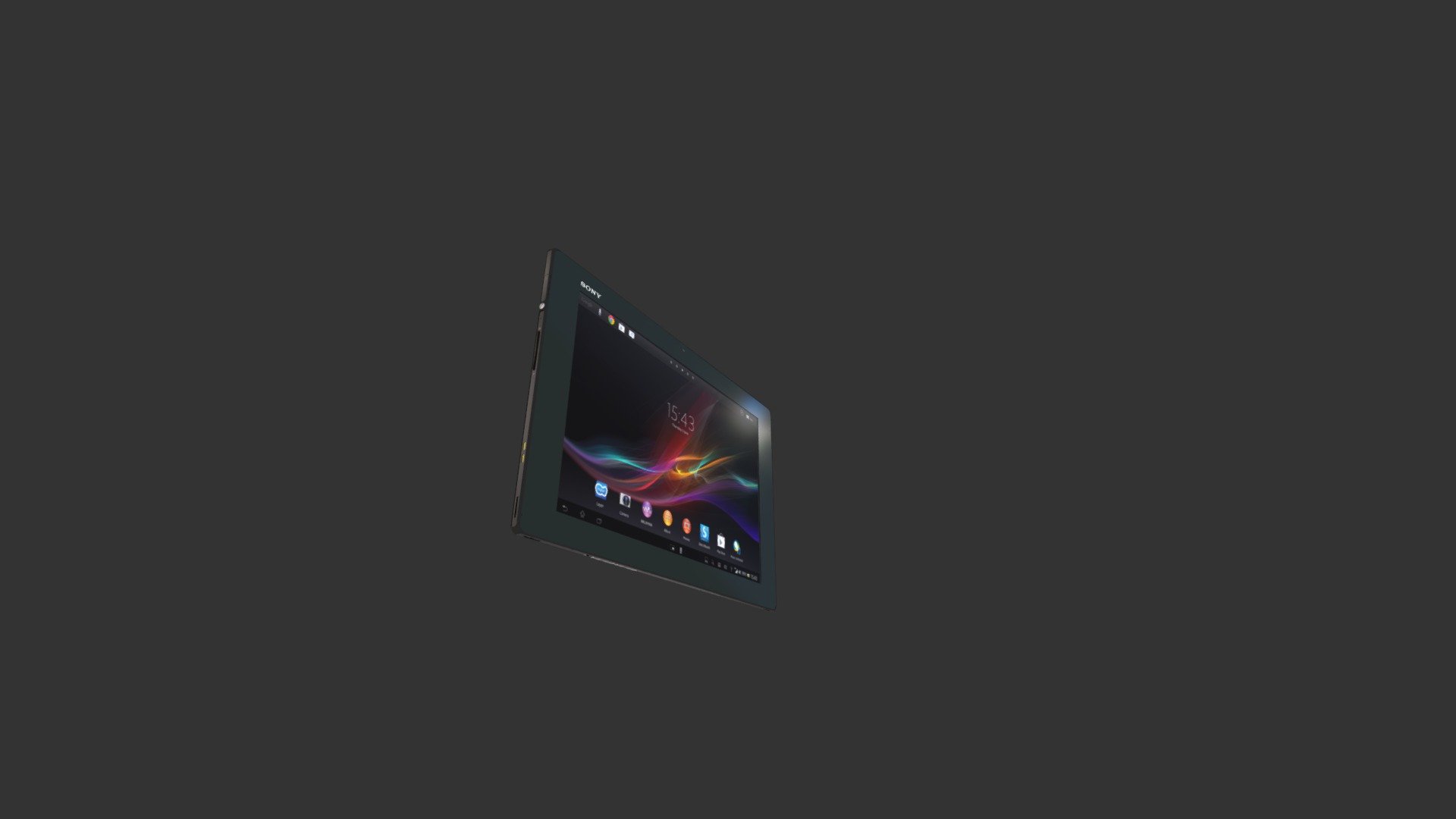 Sony Xperia Tablet Z (Black) - 3D model by Damian Winter (@Daymos ...