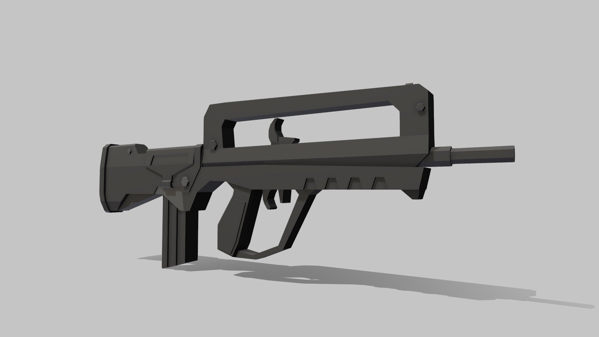 Low Poly AR-FAMAS - Download Free 3D model by CastleBravo (@BravoCastle ...