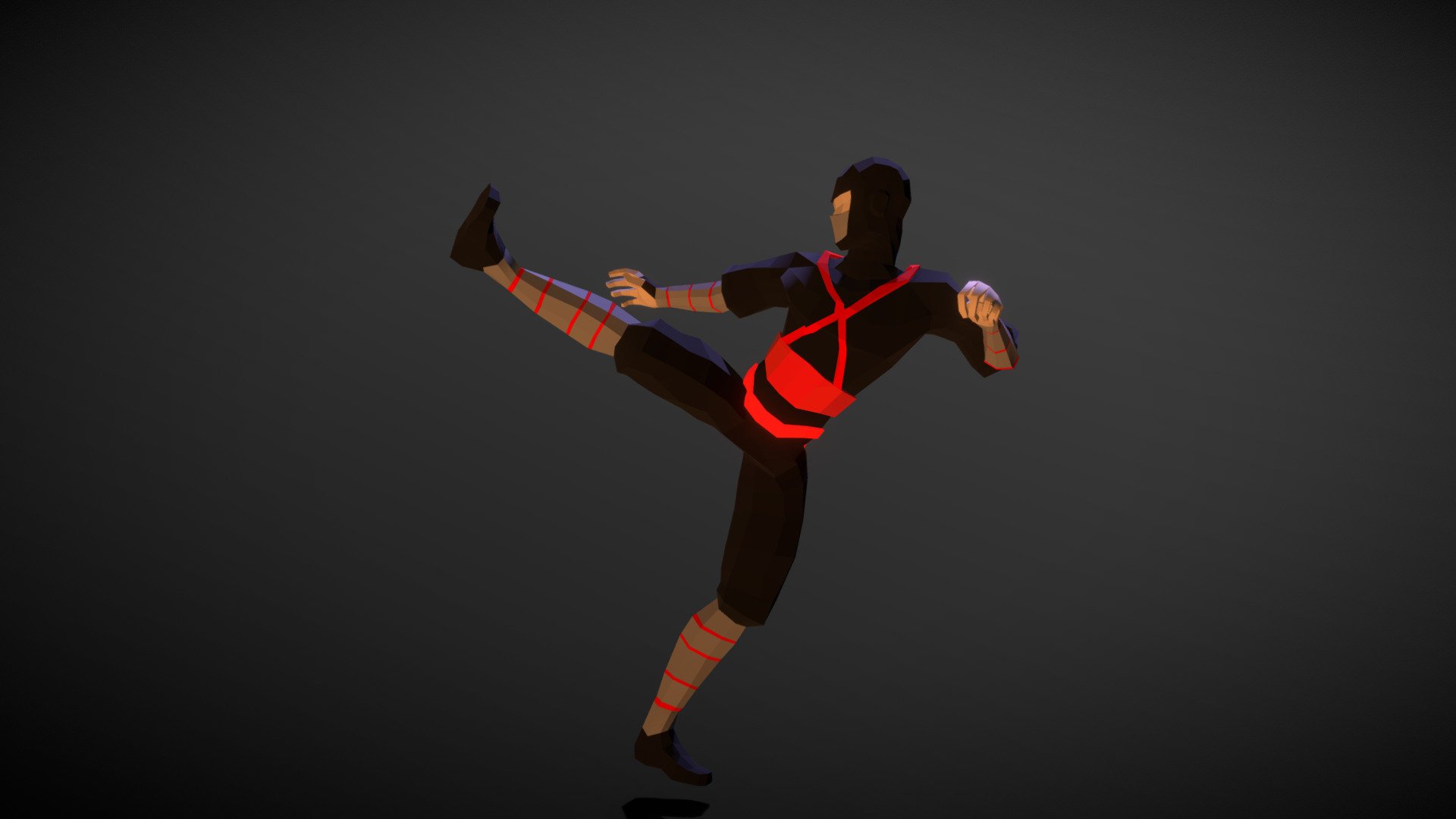 Ninja animat - 3D model by albertluna [378c95a] - Sketchfab