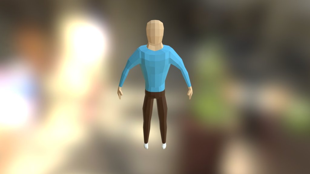 Man in blue - 3D model by paulineryuusei [378f3e1] - Sketchfab