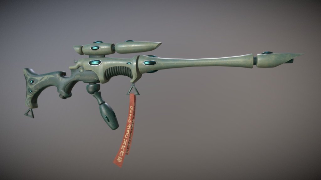 Ranger Long Rifle - 3D model by Chris (@cjbgameart) [378f713] - Sketchfab
