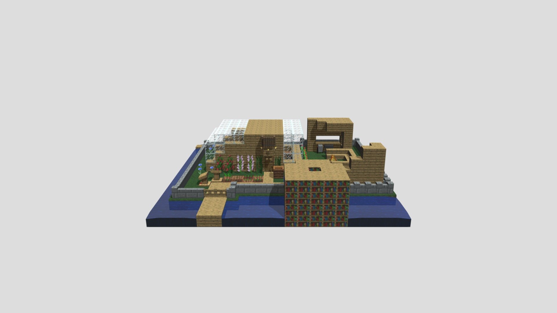 Minecraft House #1 - Download Free 3D model by raxcl - Raxito in 3D ...