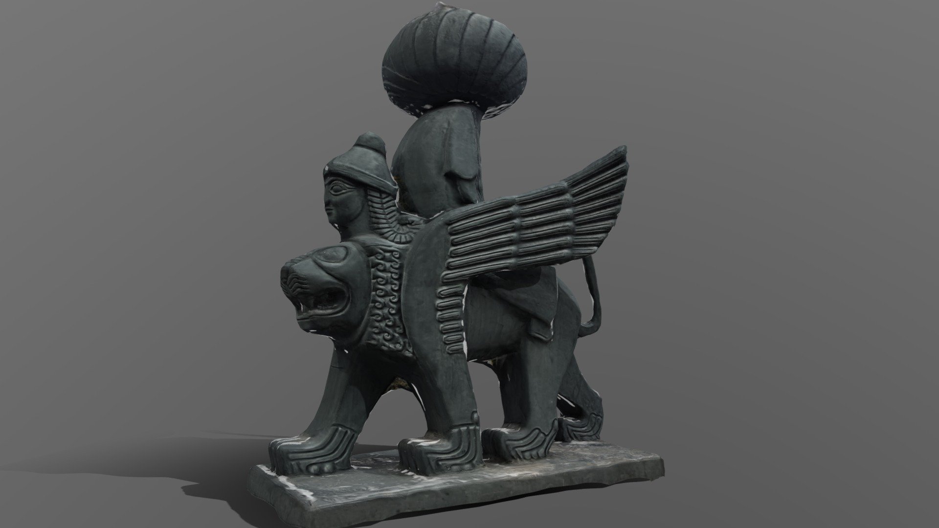 Miras-Heritage Statue Ankara Train station - Download Free 3D model by ...