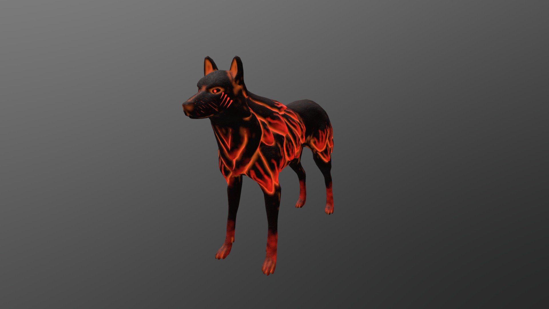 Magma Wolf - 3D model by mattkug [379699d] - Sketchfab