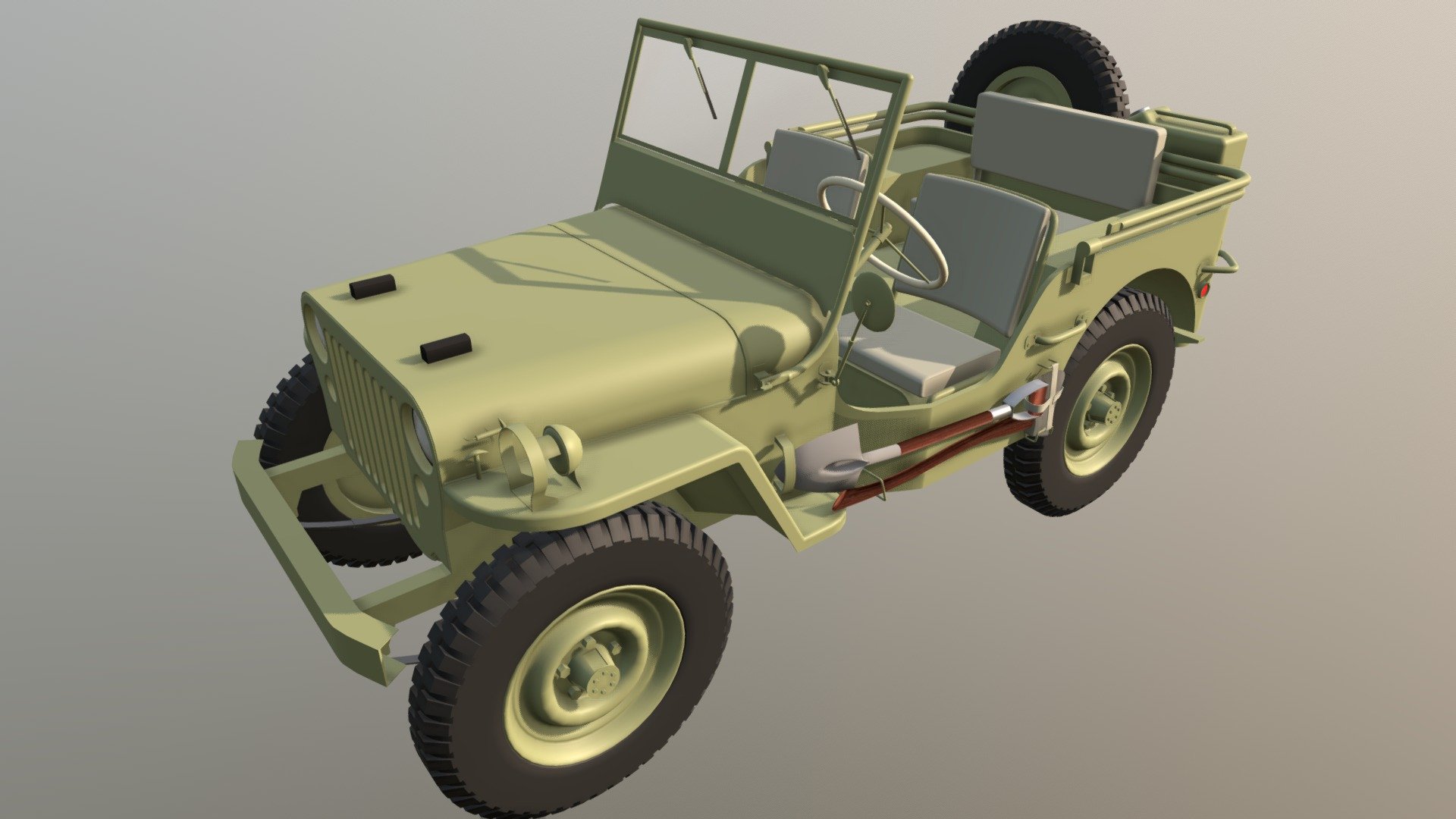 US Army Jeep - 3D model by Keith Jones (@keith_jones) [3796bf6] - Sketchfab