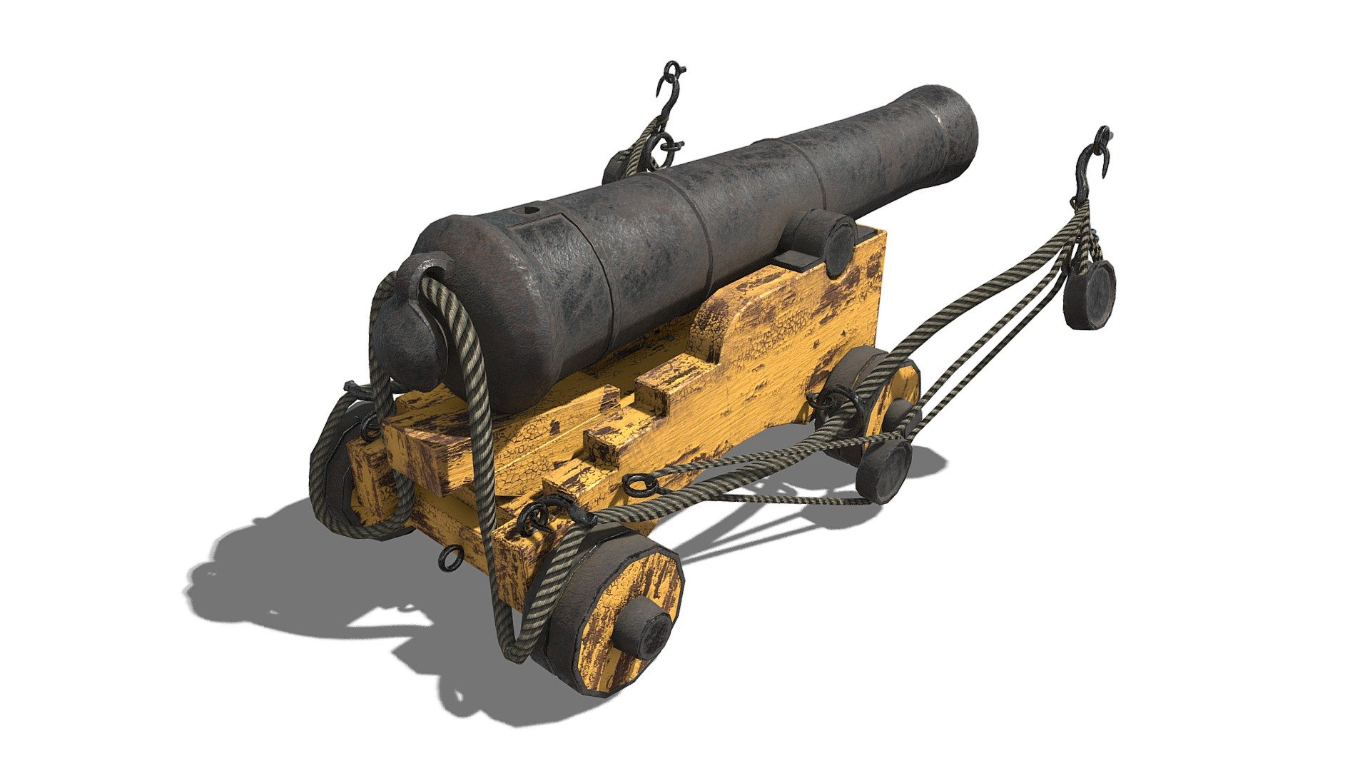 Cannon - Naval, Pirates, Medieval, Boat Cannon - Buy Royalty Free 3D ...
