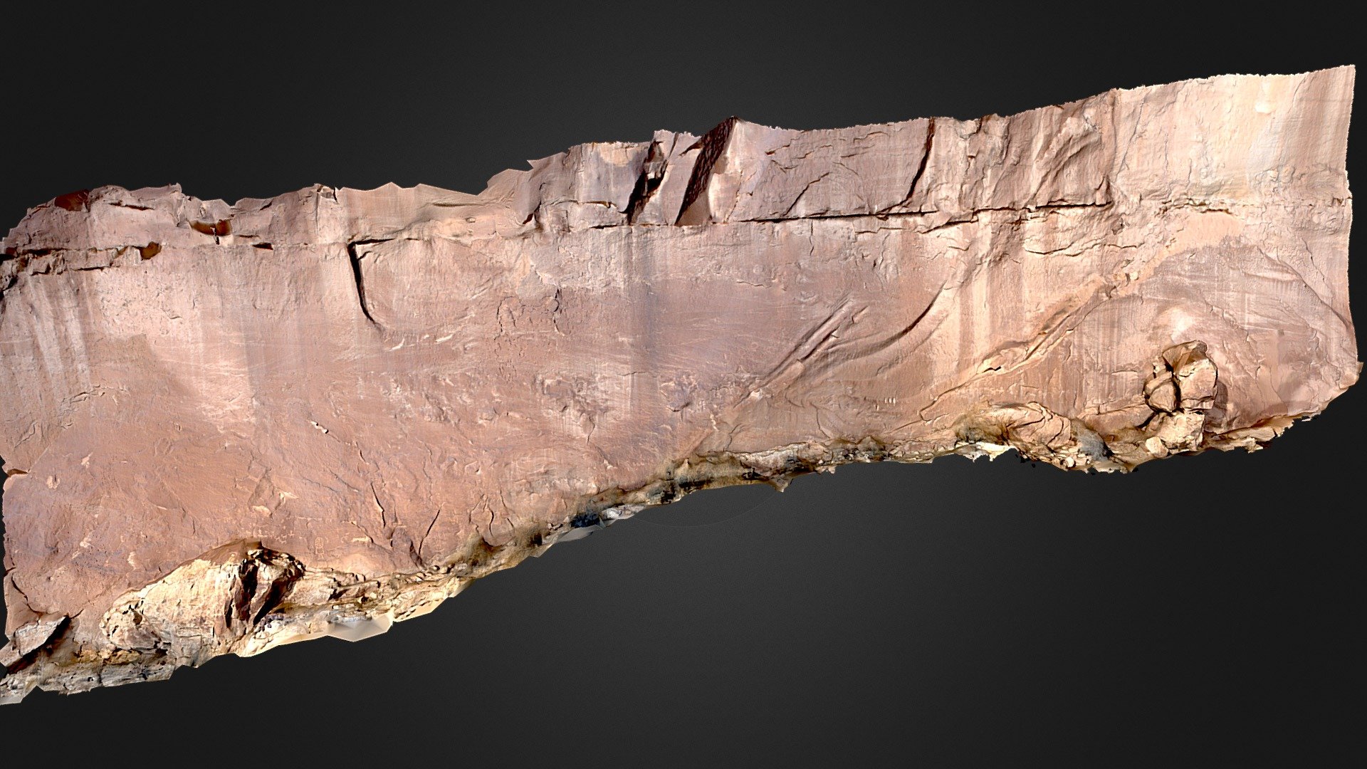 Butler Wash River Petroglyph Panel East - 3D model by mark.noirot ...