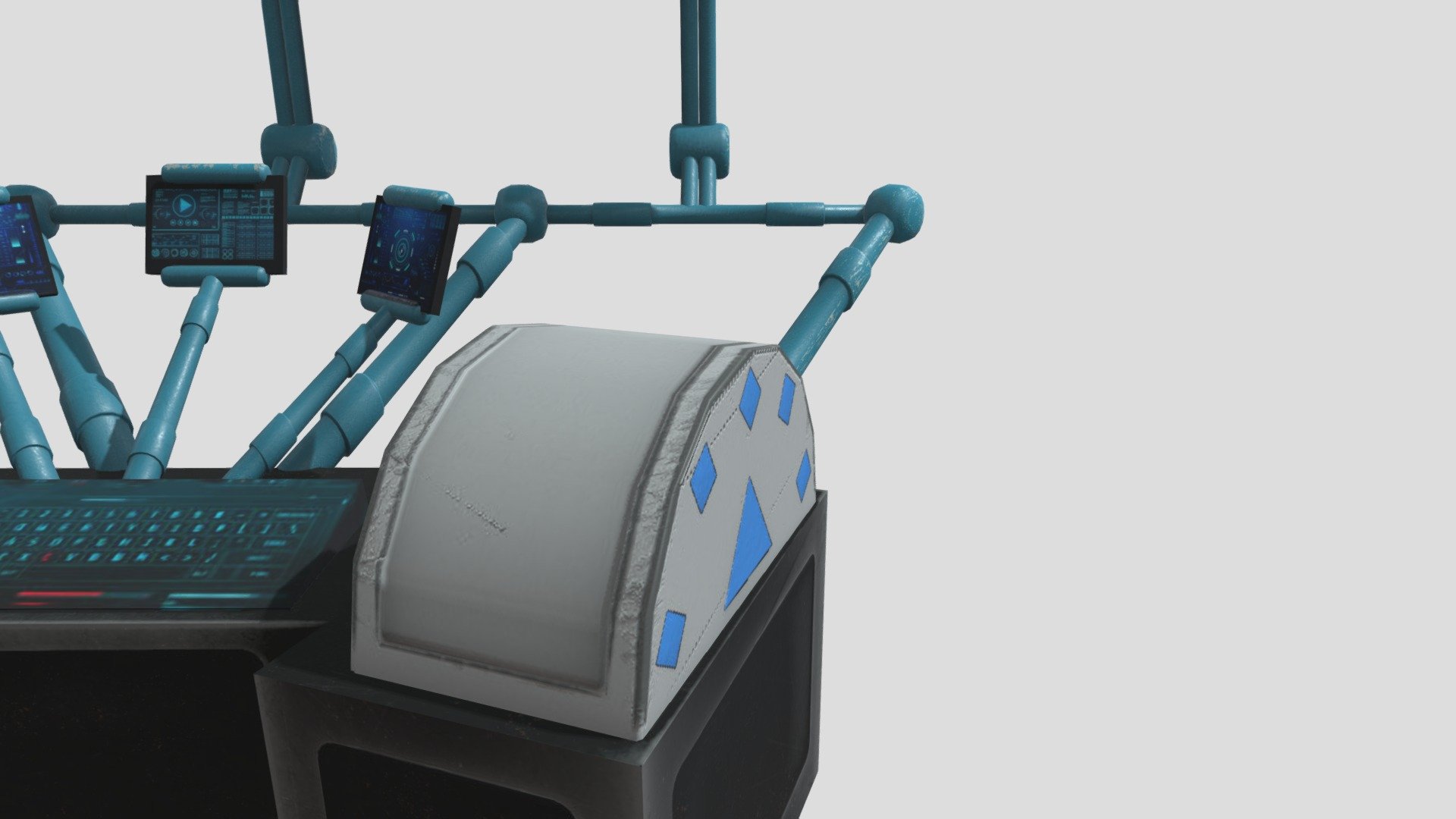 Sci-Fiction Computer - 3D model by ADES3 [3799f3e] - Sketchfab