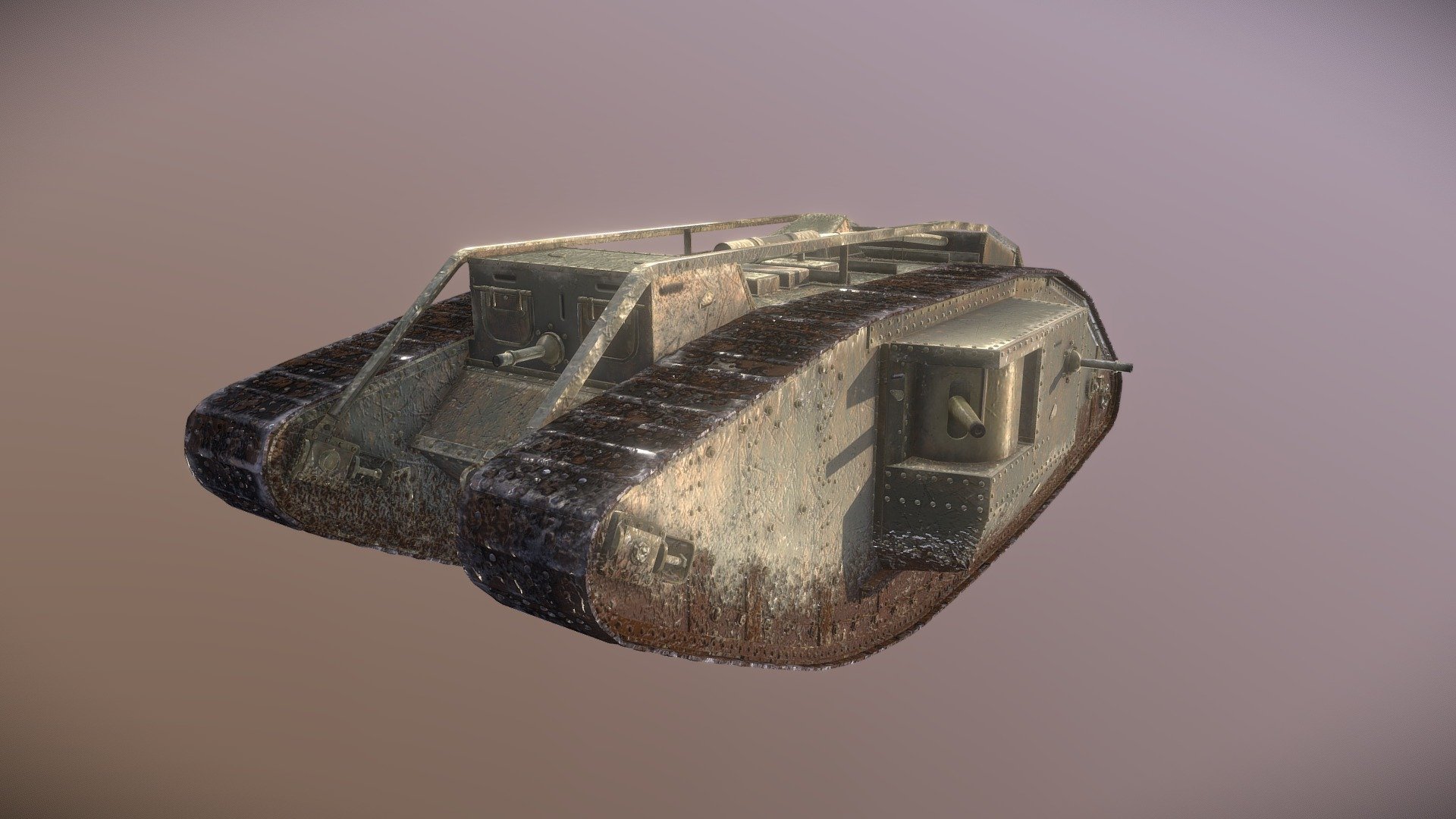 British mk4 tank, World War 1 - 3D model by IndividualGames [379c788 ...