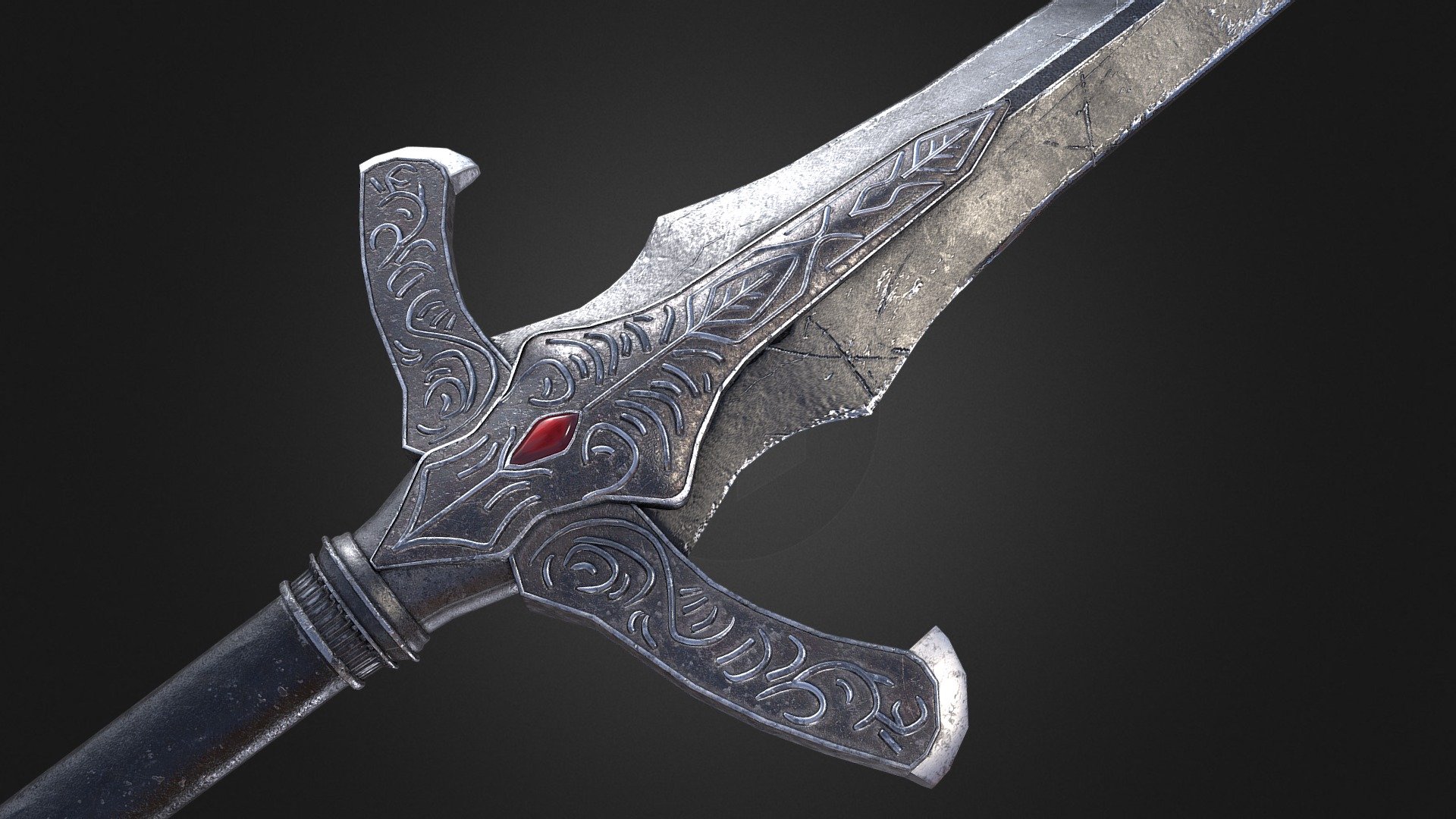 A Fantastical Greatsword - 3D model by DamnHowYallDoing ...