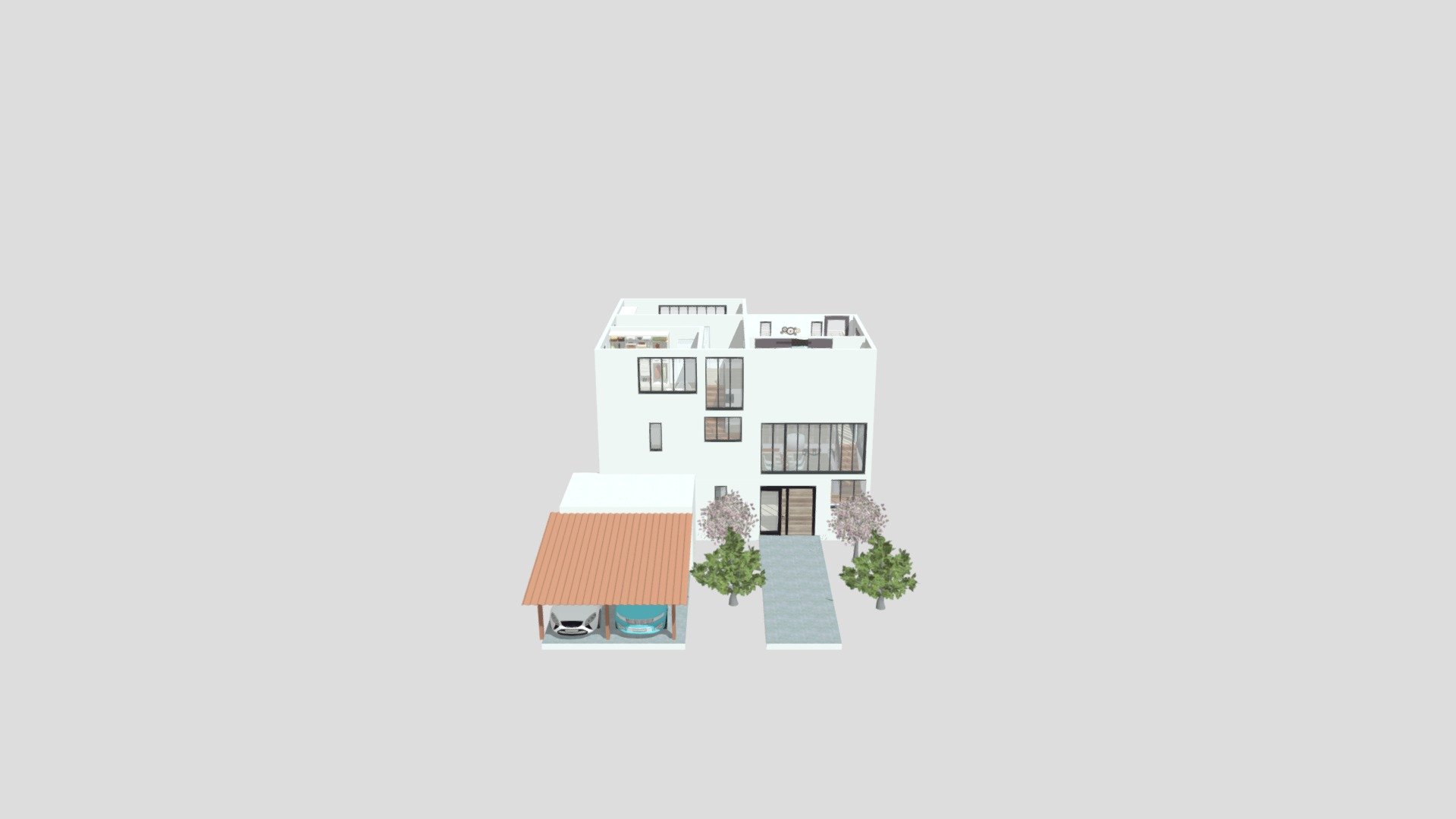 Cool house - Download Free 3D model by Home Design 3D (@homedesign3d ...