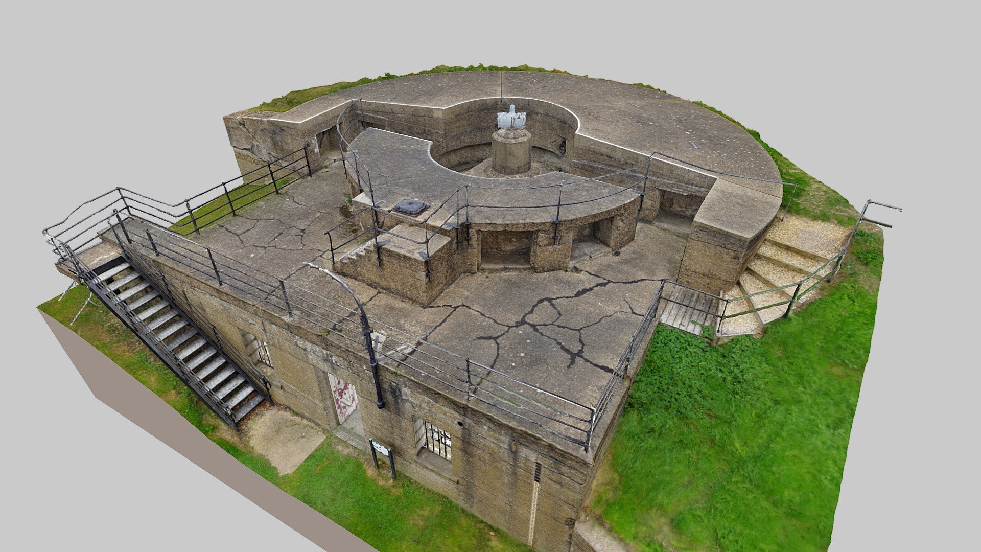 Tilbury Fort Spigot Mortar Emplacement - Download Free 3D model by ...