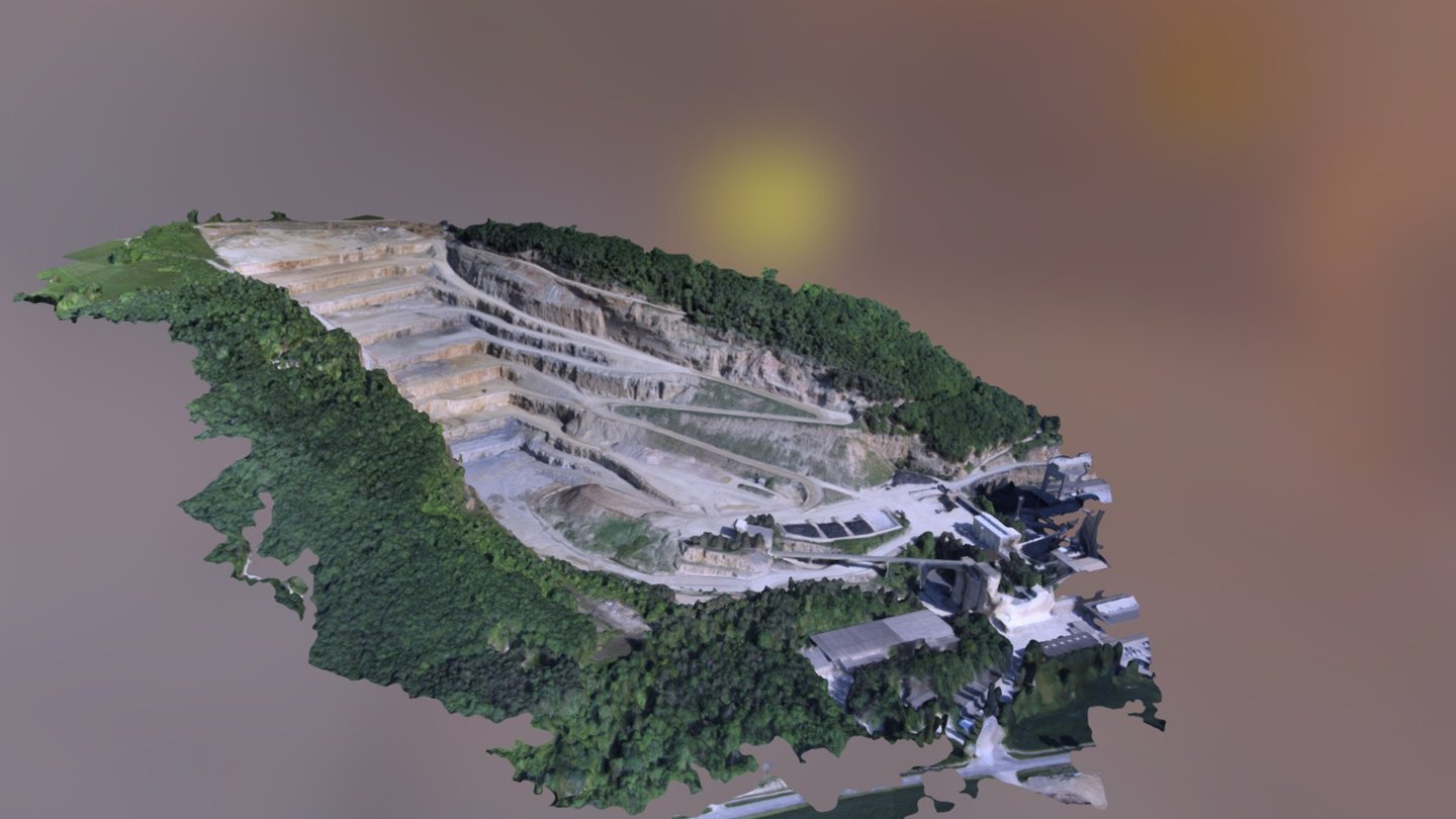 Example Quarry Simplified 3d Mesh - 3D model by Scanair (@niallmcl ...