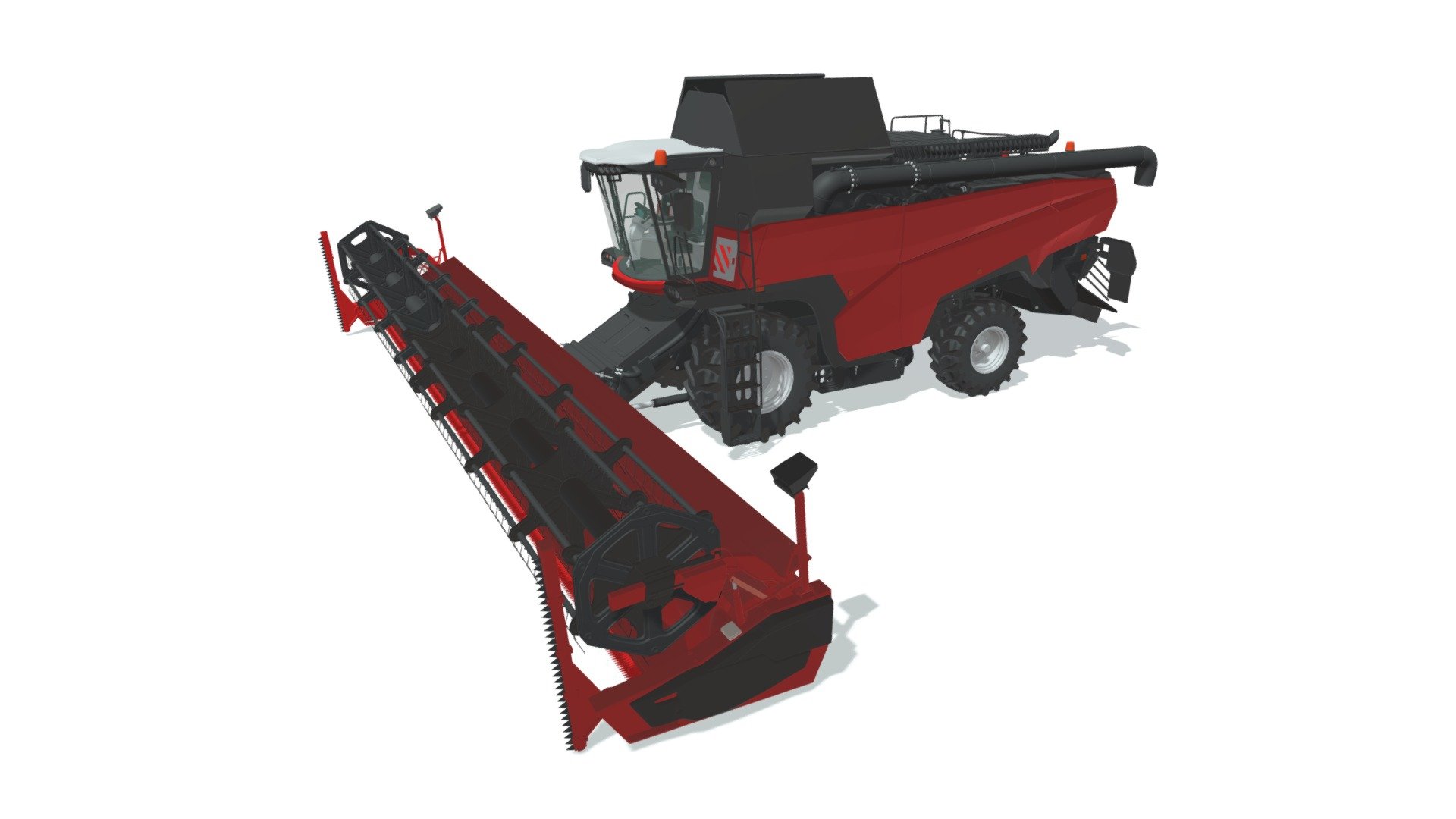 3D Combine Harvester - Buy Royalty Free 3D model by 3DHorse [37a1ba2 ...