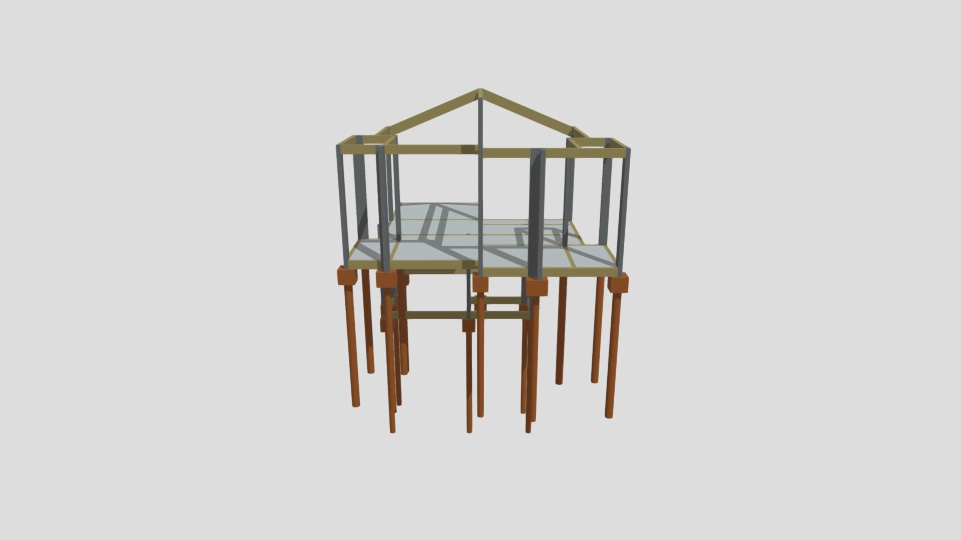 PÓRTICO ESTRUTURAL BRUNO ALVIM - Download Free 3D model by Eng.Diogo ...