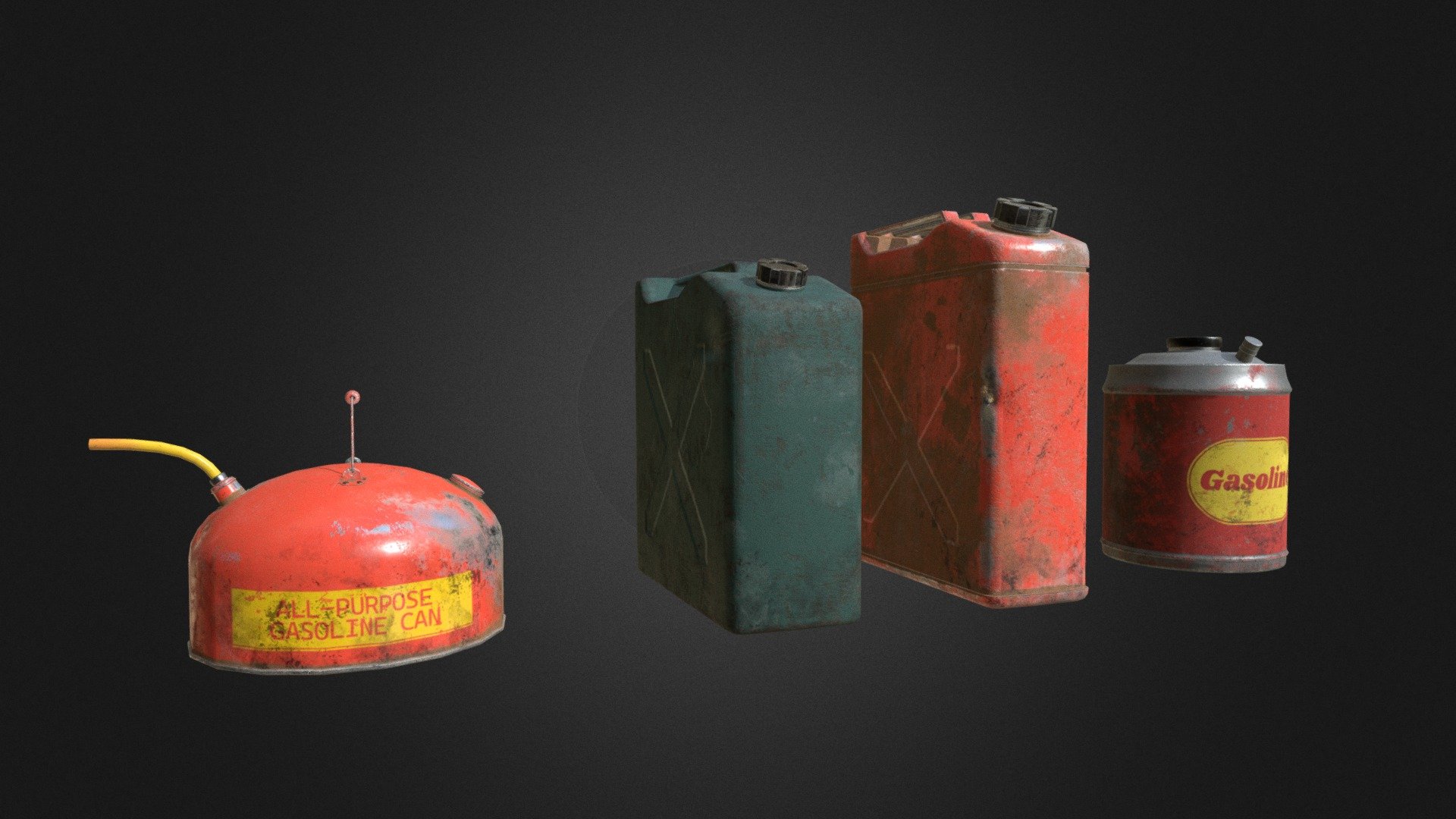 Gas cans set game ready prop - Buy Royalty Free 3D model by KalelJuarez ...