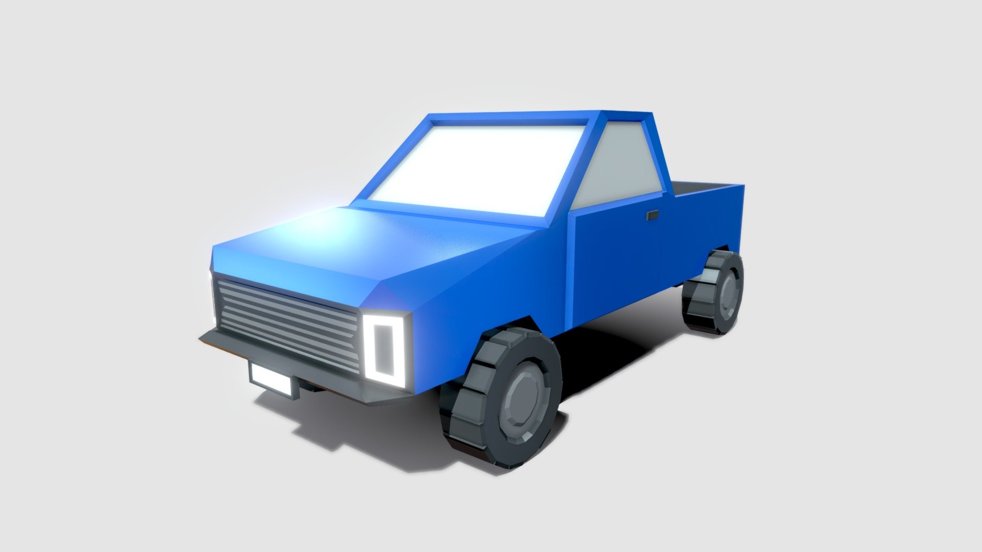 Low poly Pickup Truck - 3D model by TheHardwareMaker [37a6923] - Sketchfab
