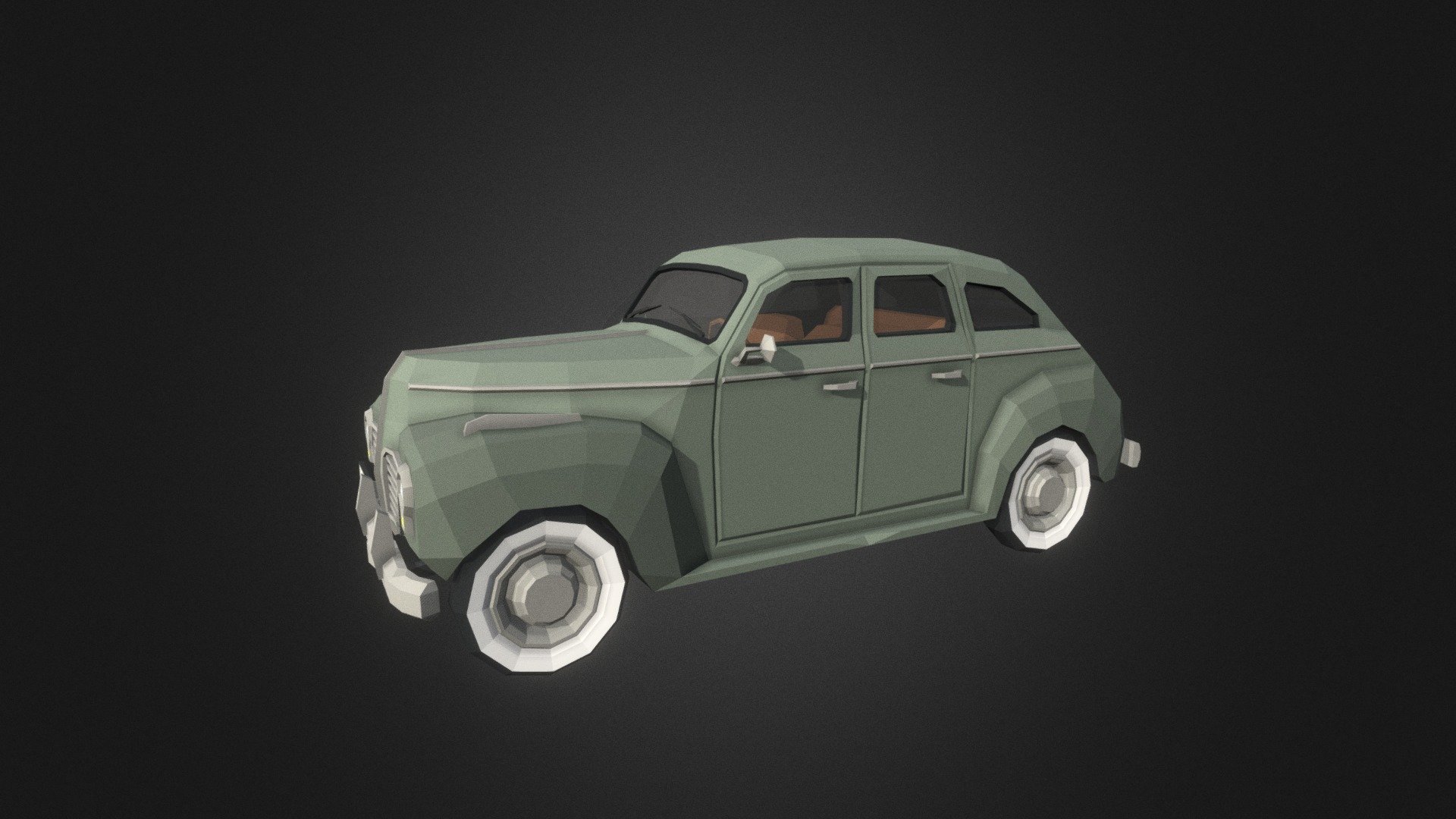Retro Car LowPoly - 3D model by Tarasov3D [37a7b9d] - Sketchfab