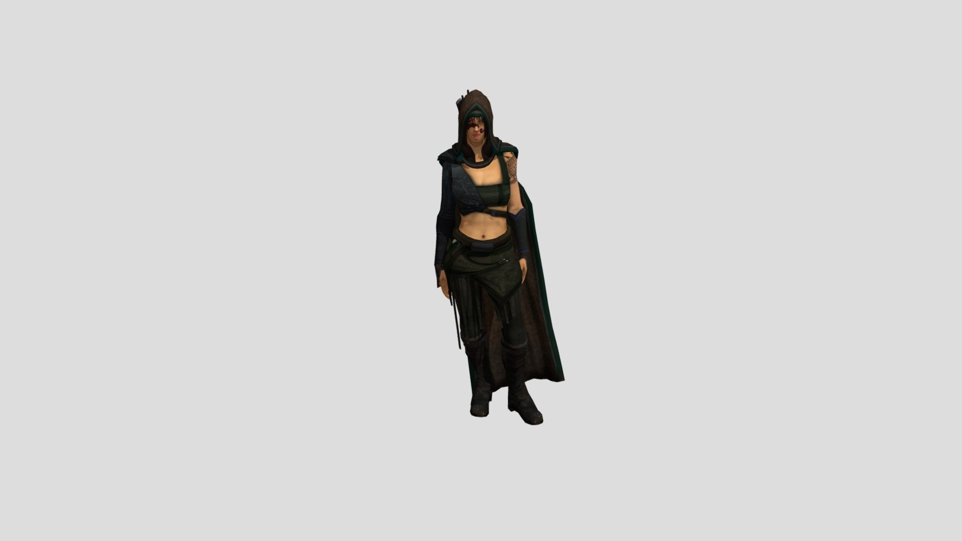 women ninja - Download Free 3D model by puyamajid [37a8573] - Sketchfab