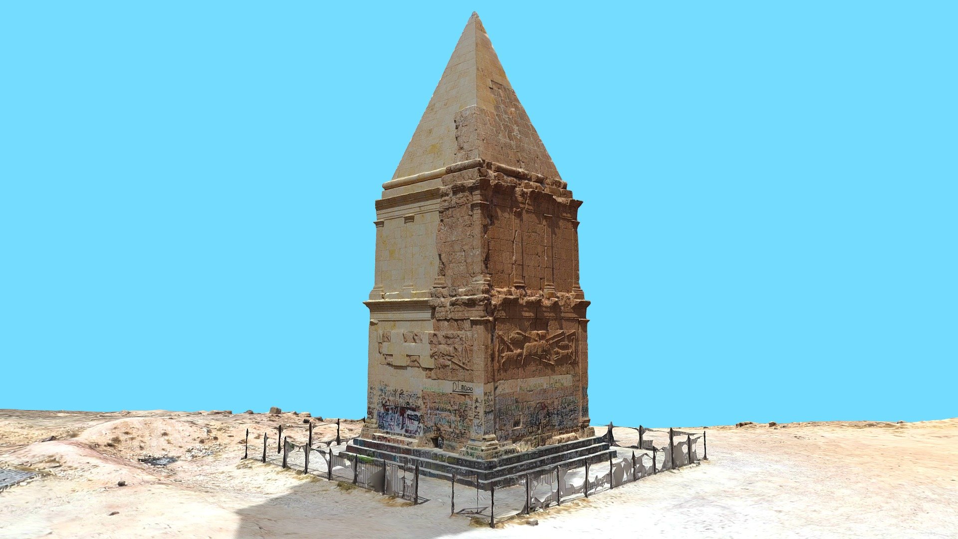 Hermel Pyramid (Kamouh) Lebanon قموع هرمل - Buy Royalty Free 3D model ...