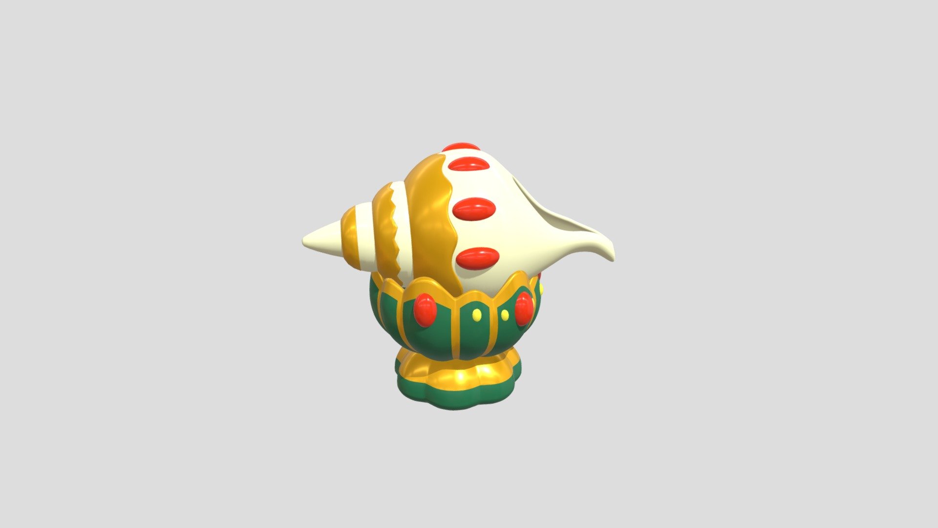 海螺装饰物 - 3D model by misu喵喵 (@misu19870904) [37ab868] - Sketchfab