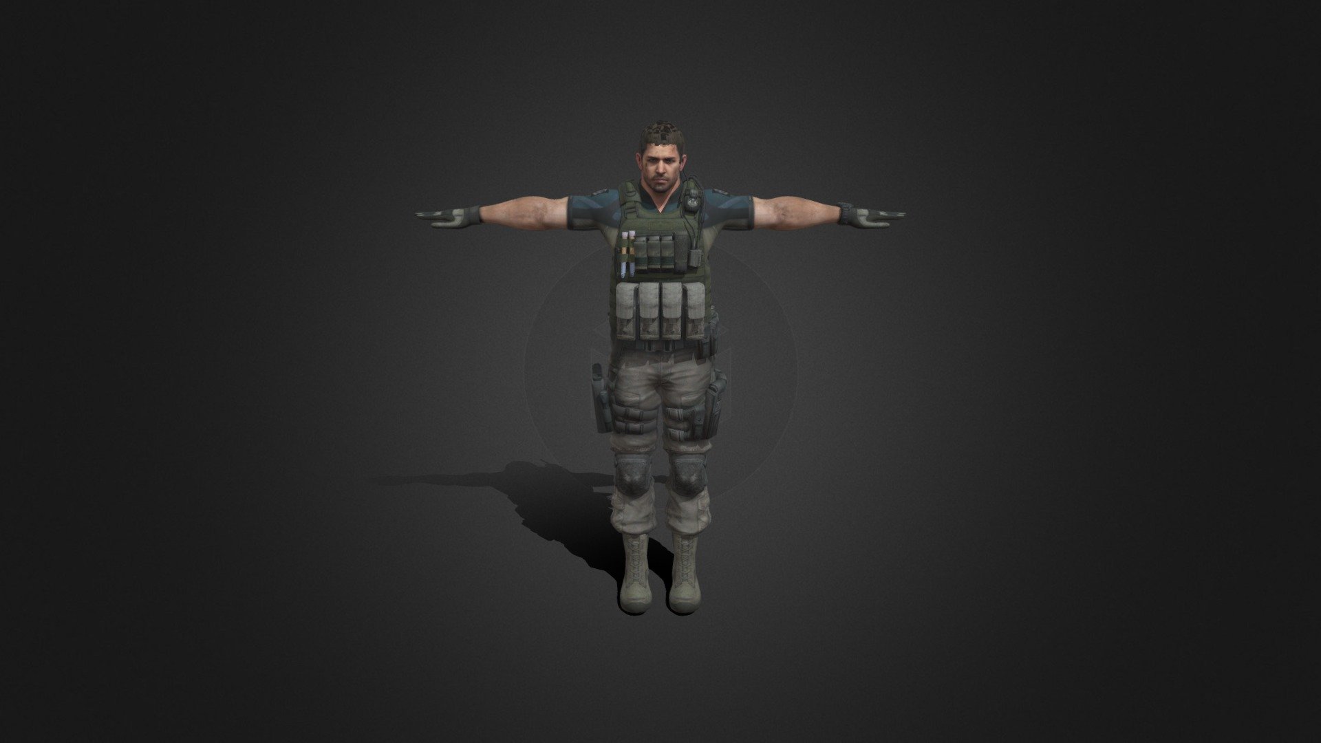Chris Redfield (re6) - Download Free 3D model by Ghost73 (@Ghost73_2 ...