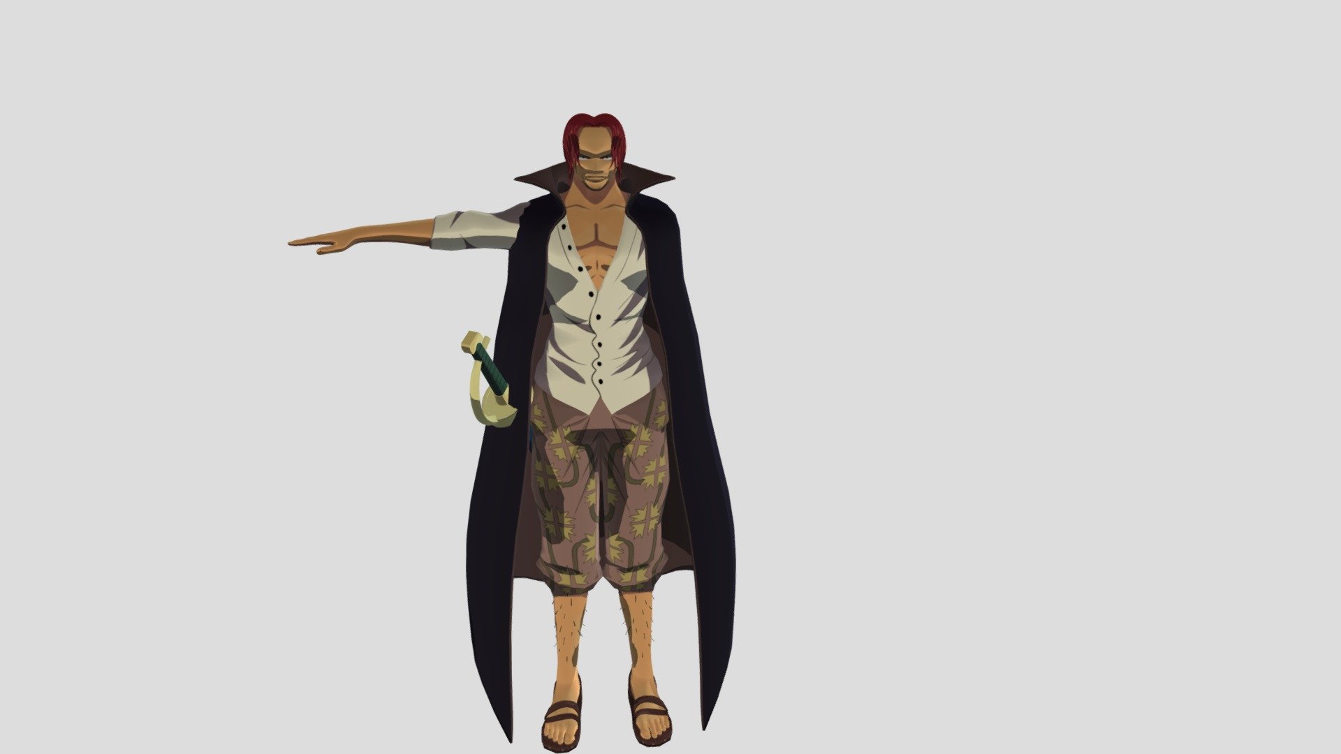 One Piece - Shanks - Remodeled - Download Free 3D model by VorLucky ...